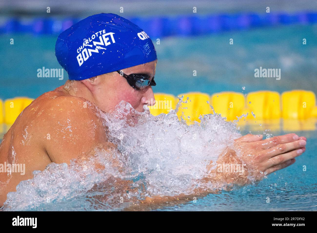 Charlotte Bonnet competes during the Swimming French National ...