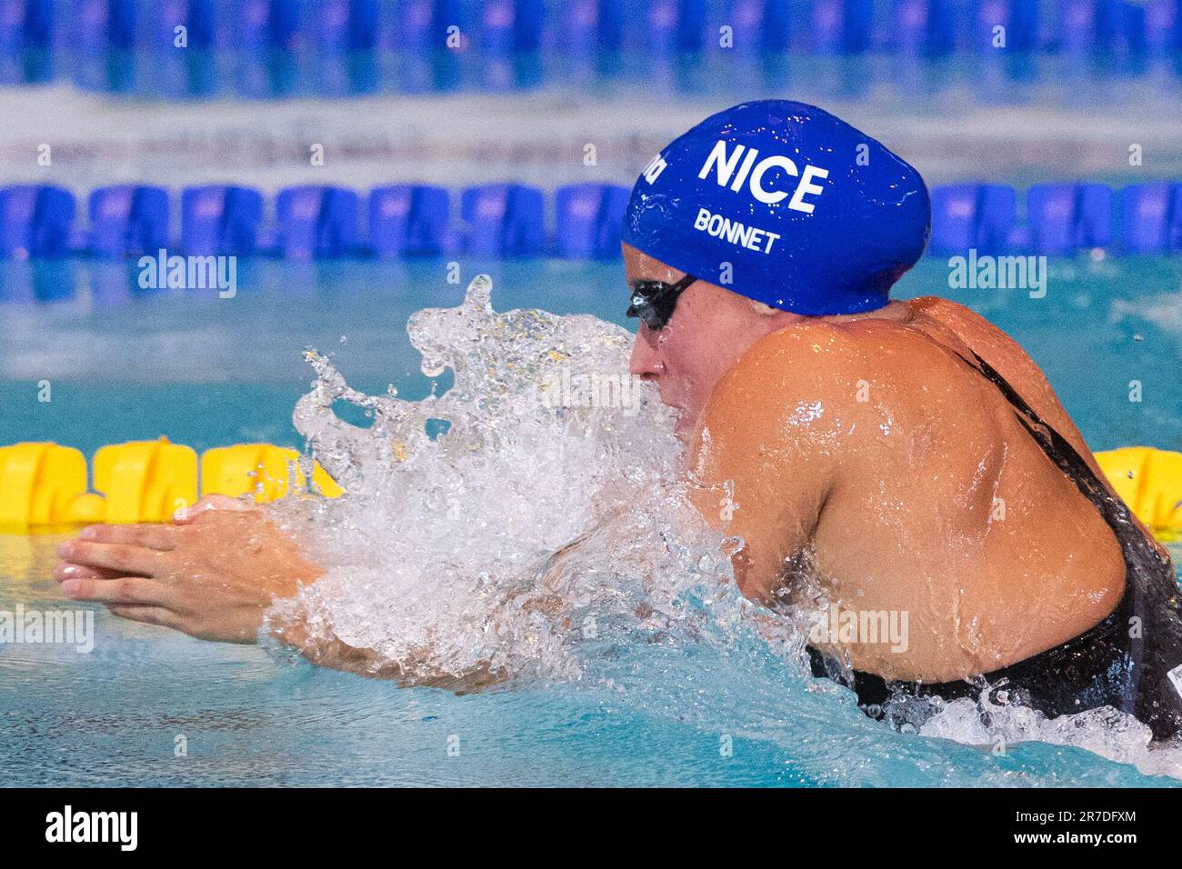 Charlotte Bonnet competes during the Swimming French National ...