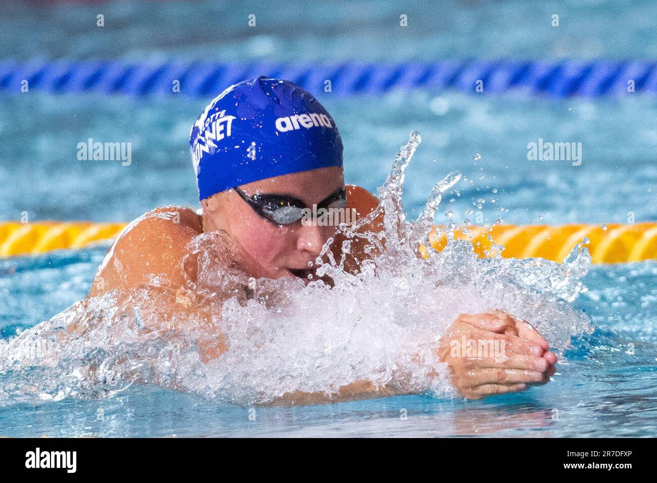 Charlotte Bonnet competes during the Swimming French National ...