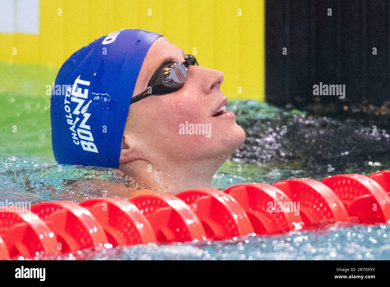 Charlotte Bonnet competes during the Swimming French National ...