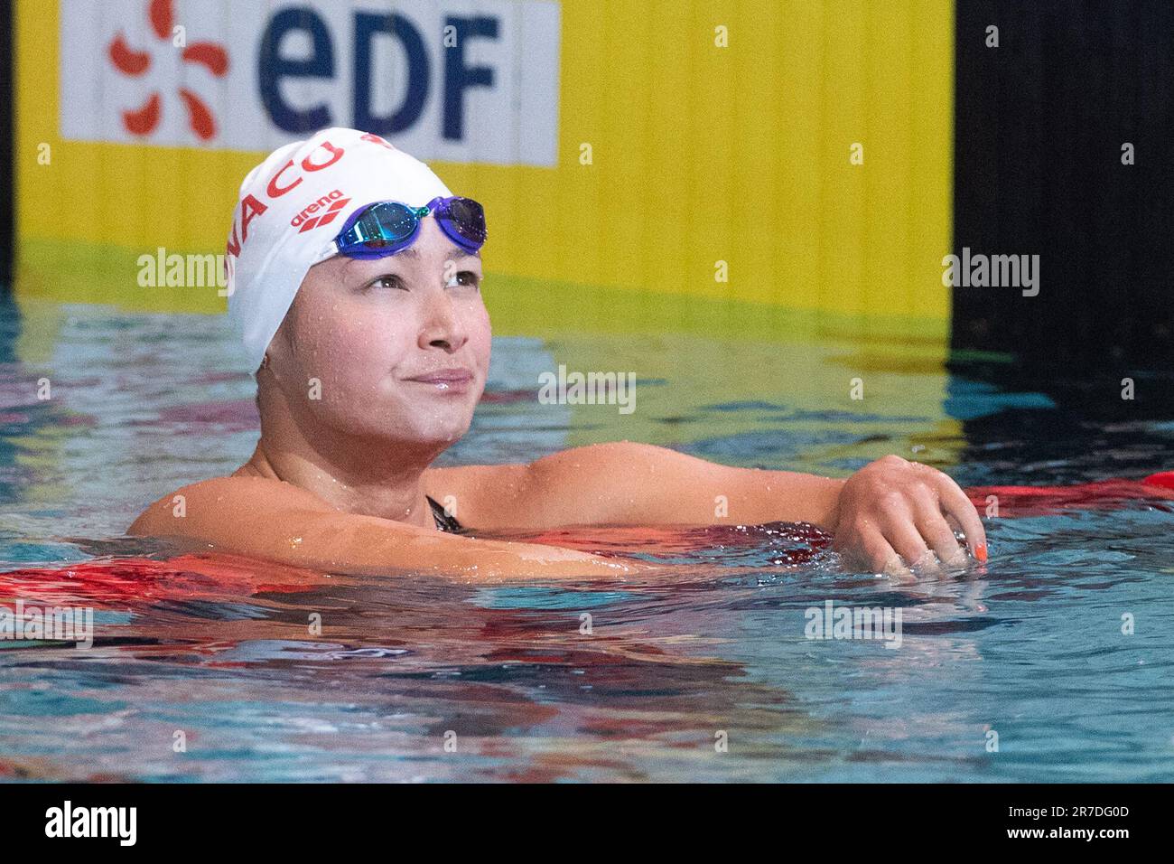 Rennes, France. 14th June, 2023. Camille Cheng competes during the ...