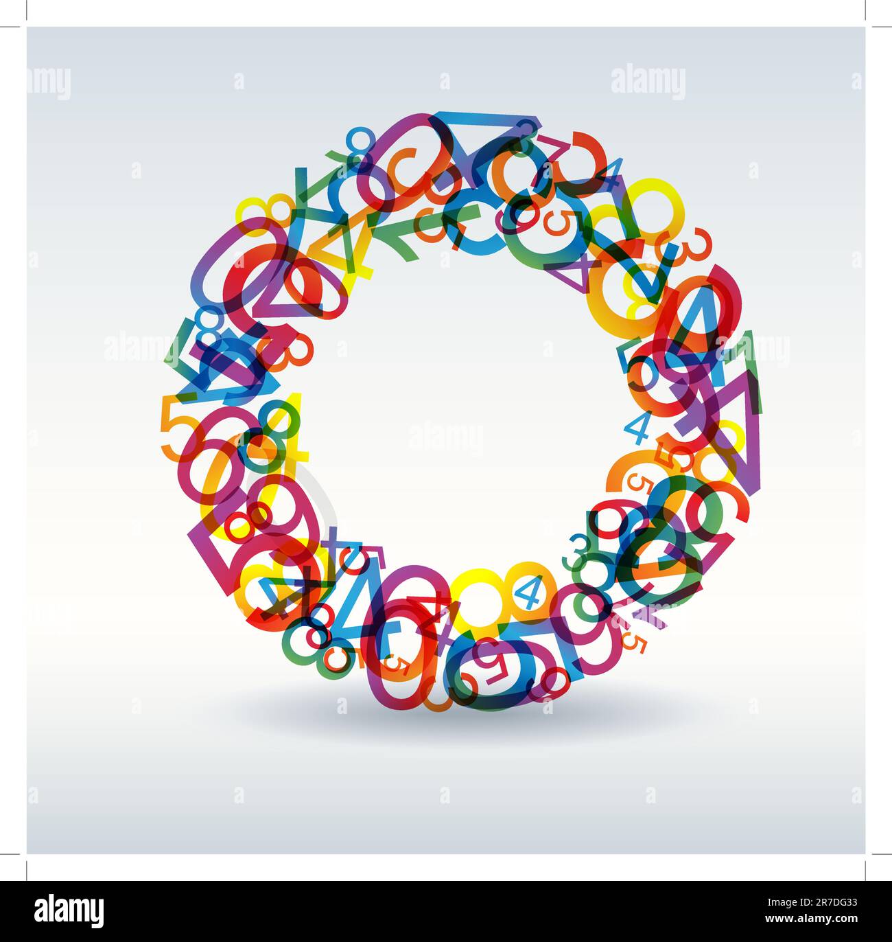 colorful numbers - check my portfolio for other Stock Vector Image ...