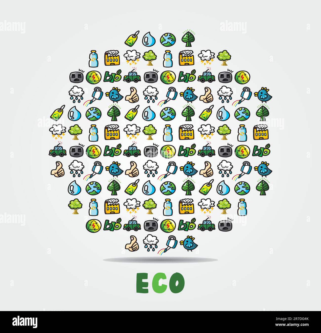 cartoon eco card Stock Vector Image & Art - Alamy