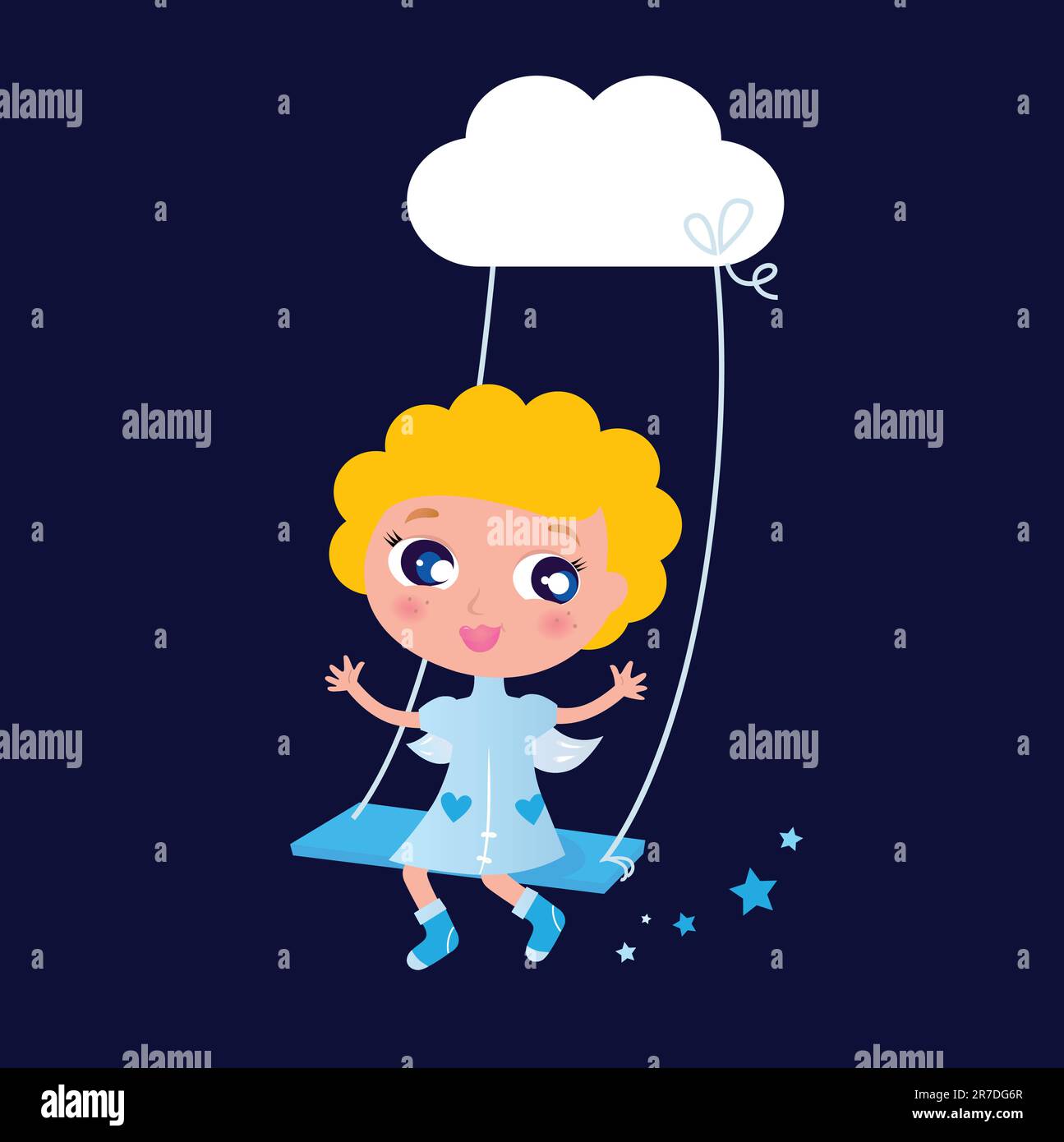 Swing in heaven Stock Vector Images - Alamy
