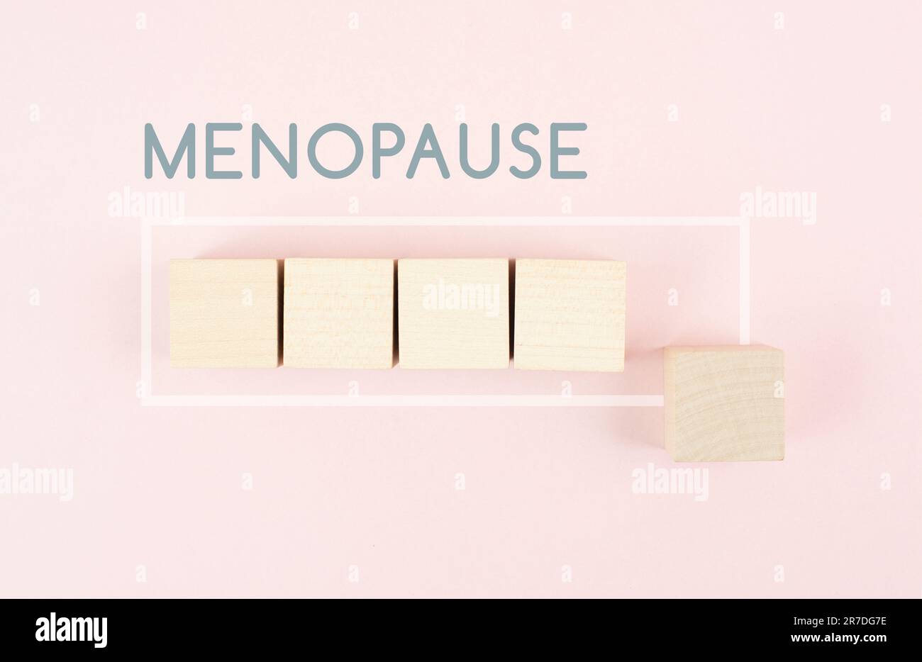 Menopause loading bar, hormone replacement therapy, middle aged woman ...