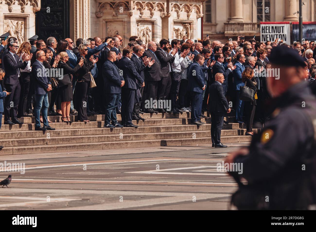 Milan, Italy - June 2023: The state funeral of Silvio Berlusconi at the ...