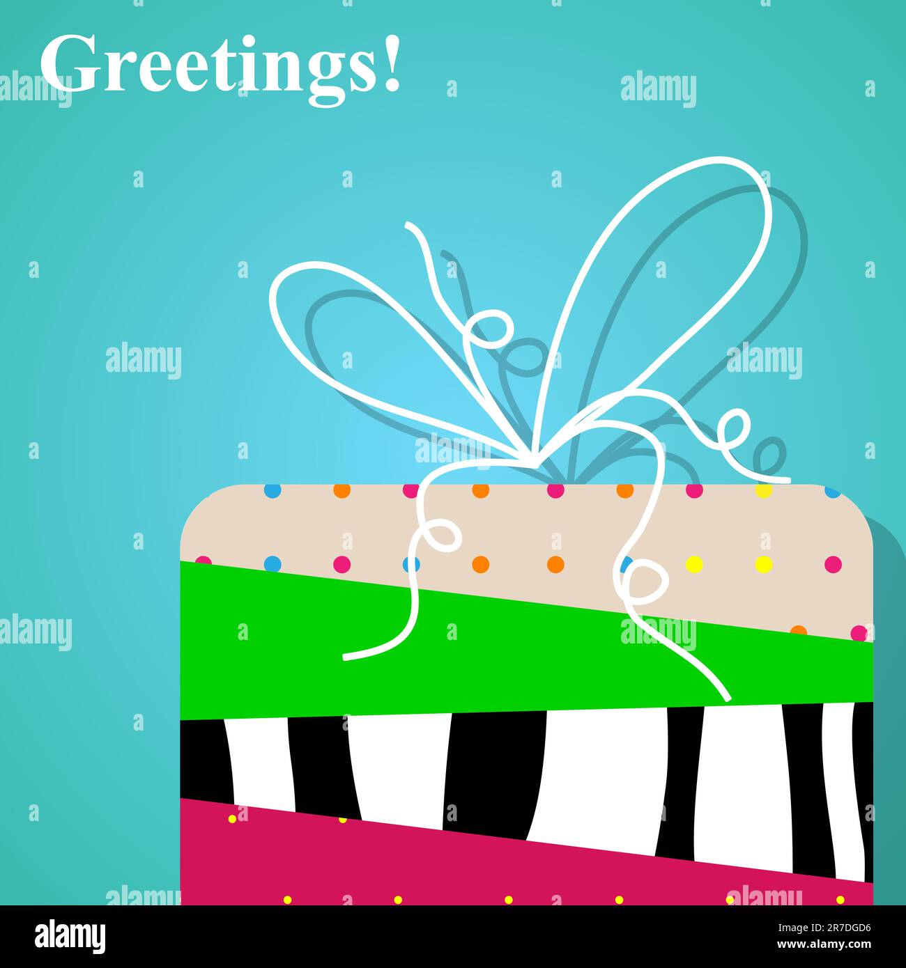 Gift box natural christmas Stock Vector Images - Alamy