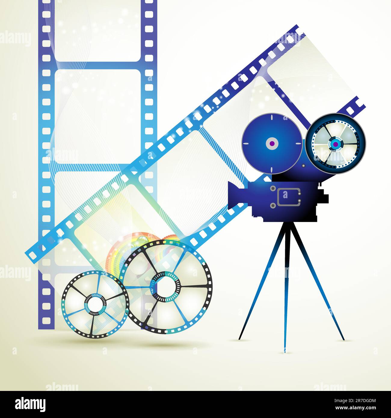 Film frames with colored circles Stock Vector Image & Art - Alamy