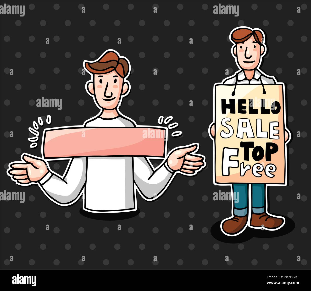 Salesperson store Stock Vector Images - Alamy