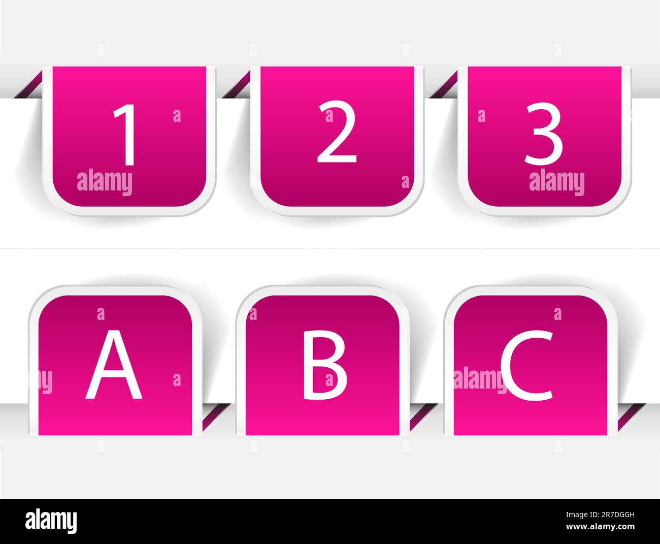 Purple bookmarks for three steps on white background Stock Vector Image ... Purple bookmarks for three steps on white background Stock Vector Image ...