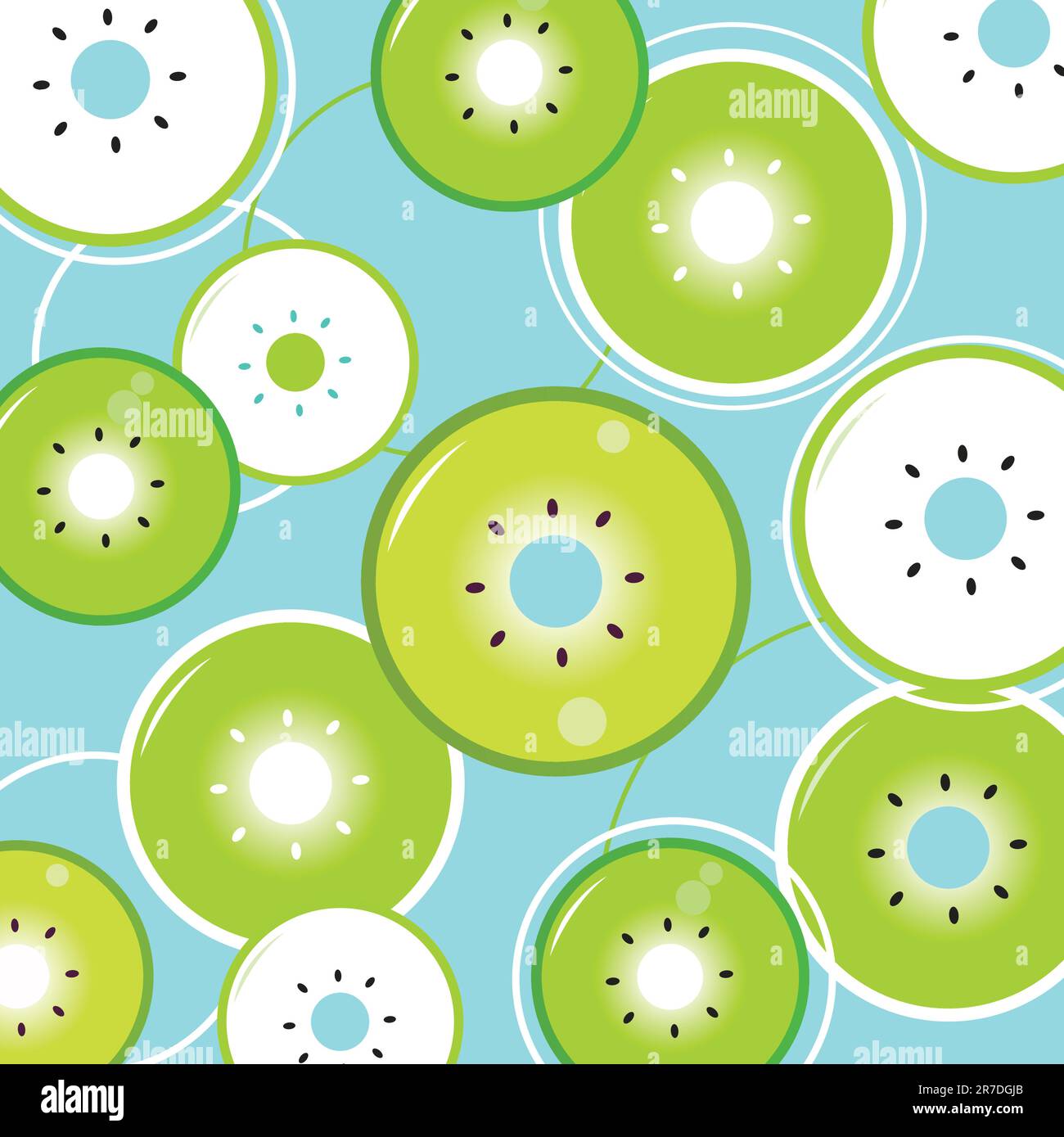 Fresh taste of Kiwi pattern. Vector Illustration Stock Vector Image ...