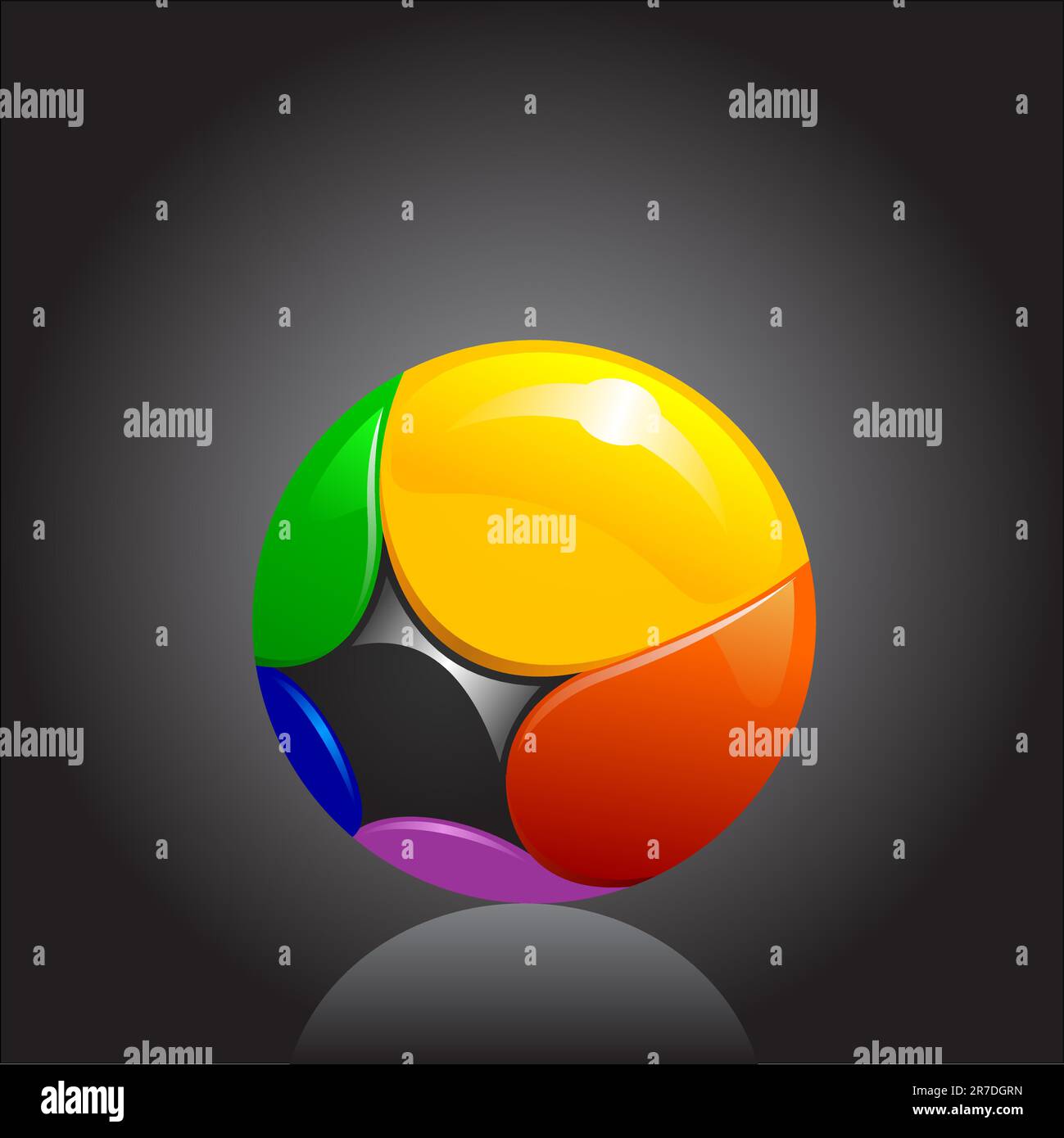 Yellow hard ball Stock Vector Images - Alamy
