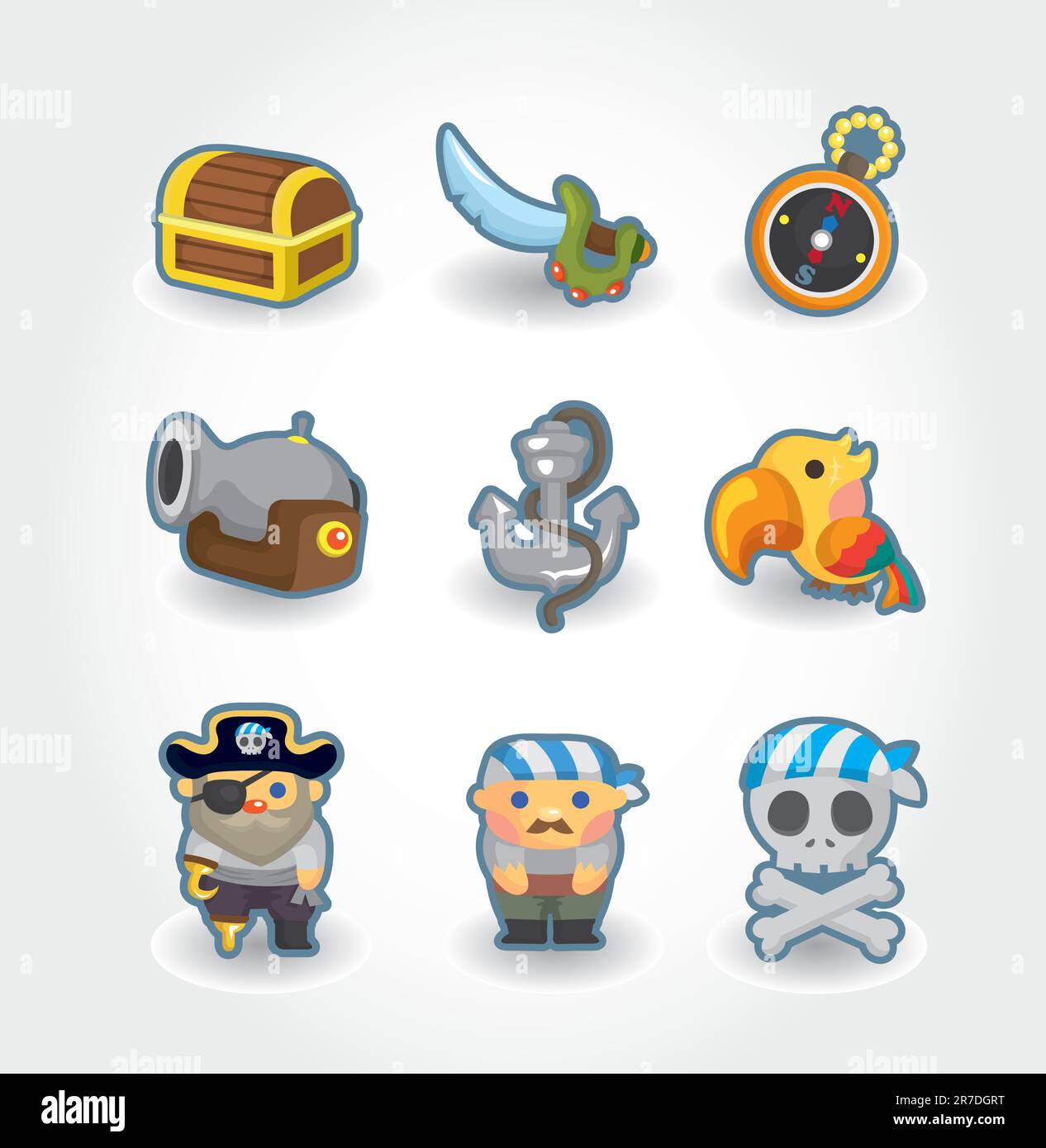 Cartoon Pirate Icon Stock Vector Image And Art Alamy