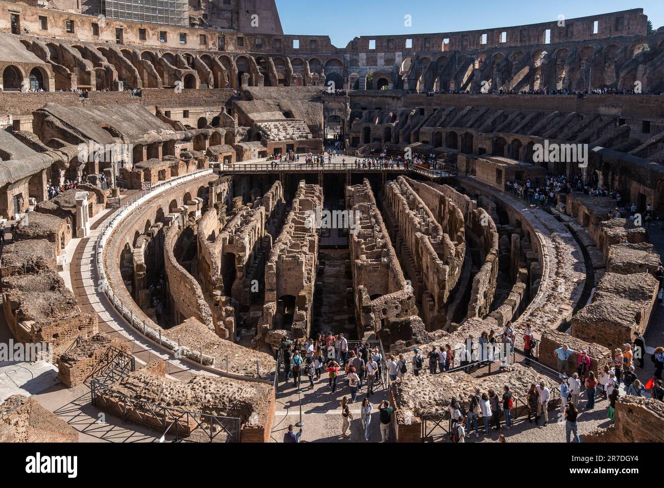 An interior view of the majestic Roman Colosseum Stock Photo - Alamy