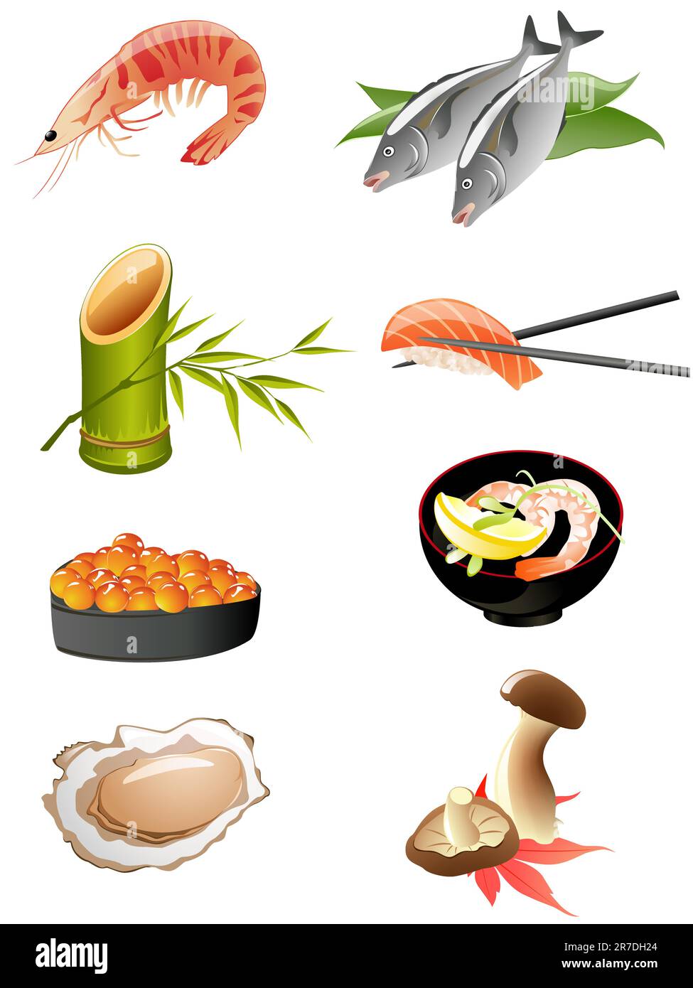 Fruit nigiri sushi Cut Out Stock Images & Pictures - Alamy