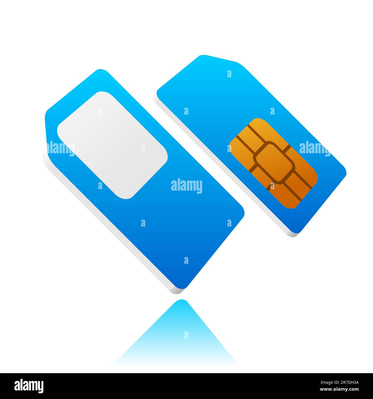 blue mobile sim card Stock Vector Image & Art - Alamy