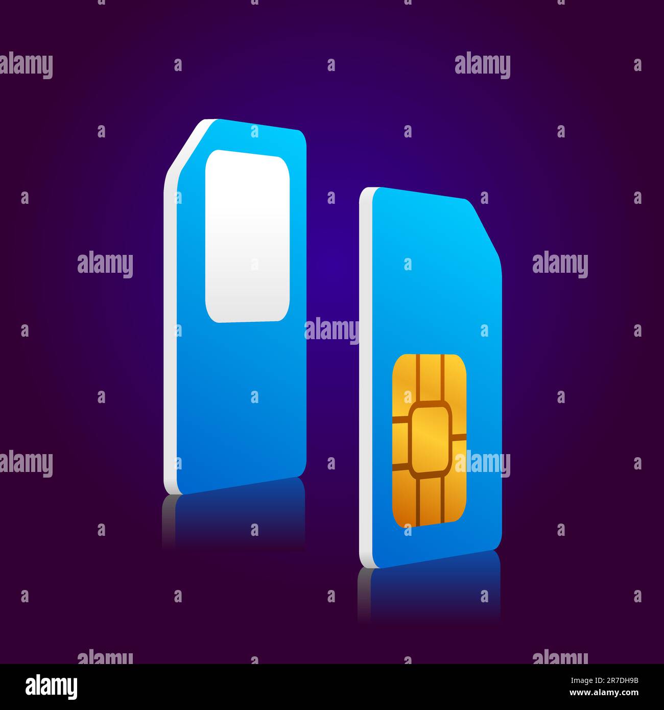 Mobile sim Stock Vector Images - Alamy