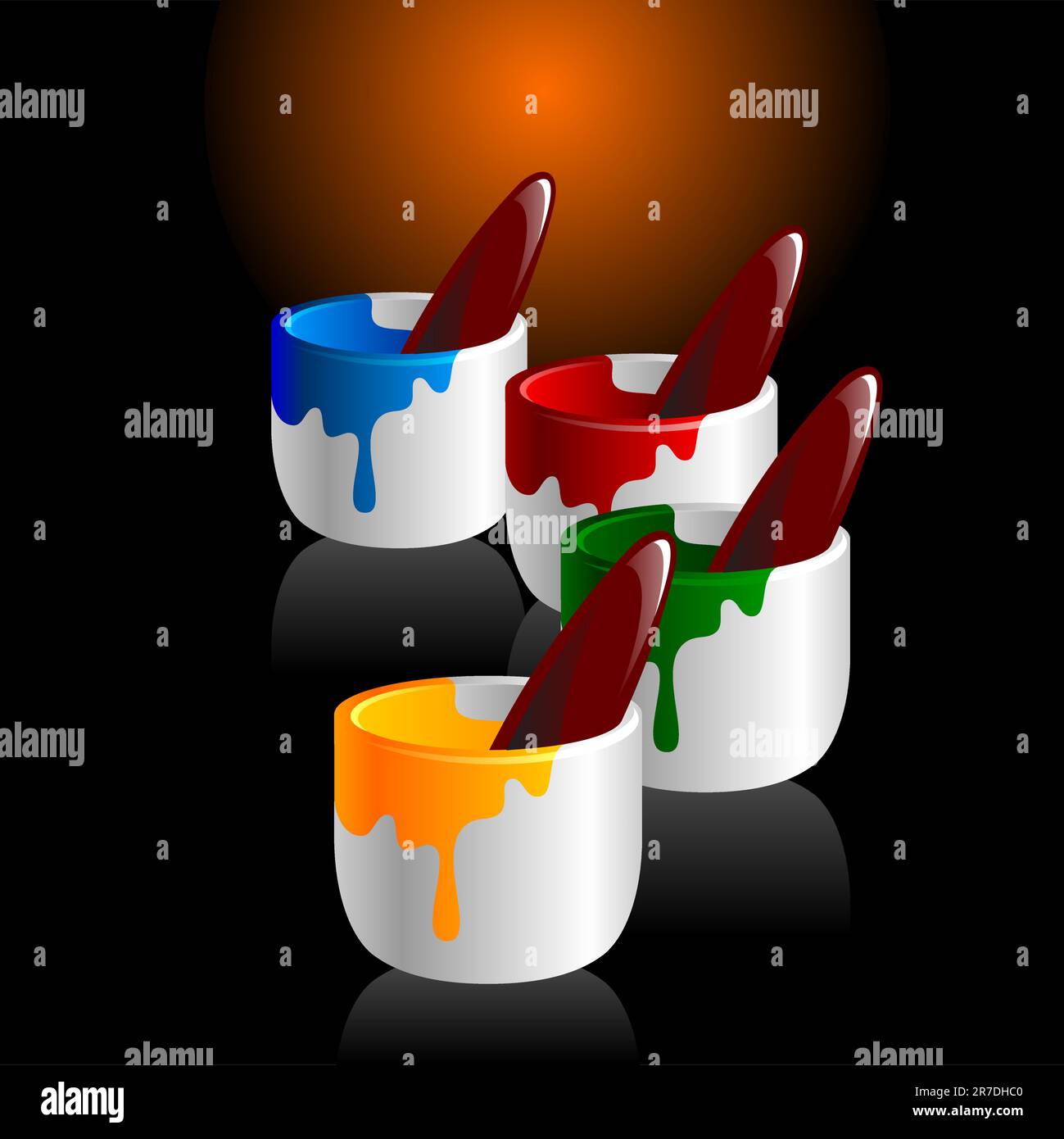 vector illustration of paint brush Stock Vector Image & Art - Alamy