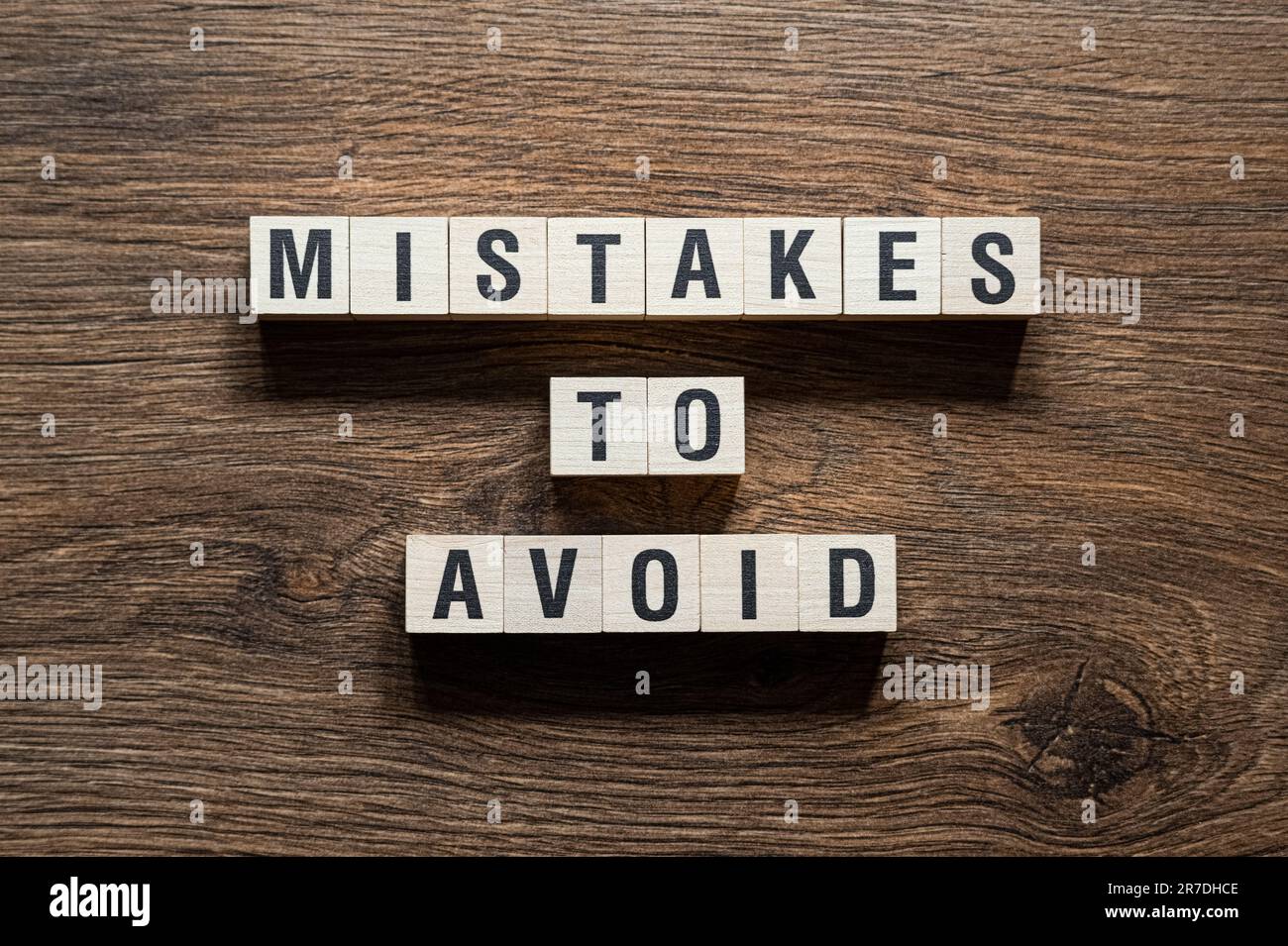 Avoid these mistakes hi-res stock photography and images - Alamy