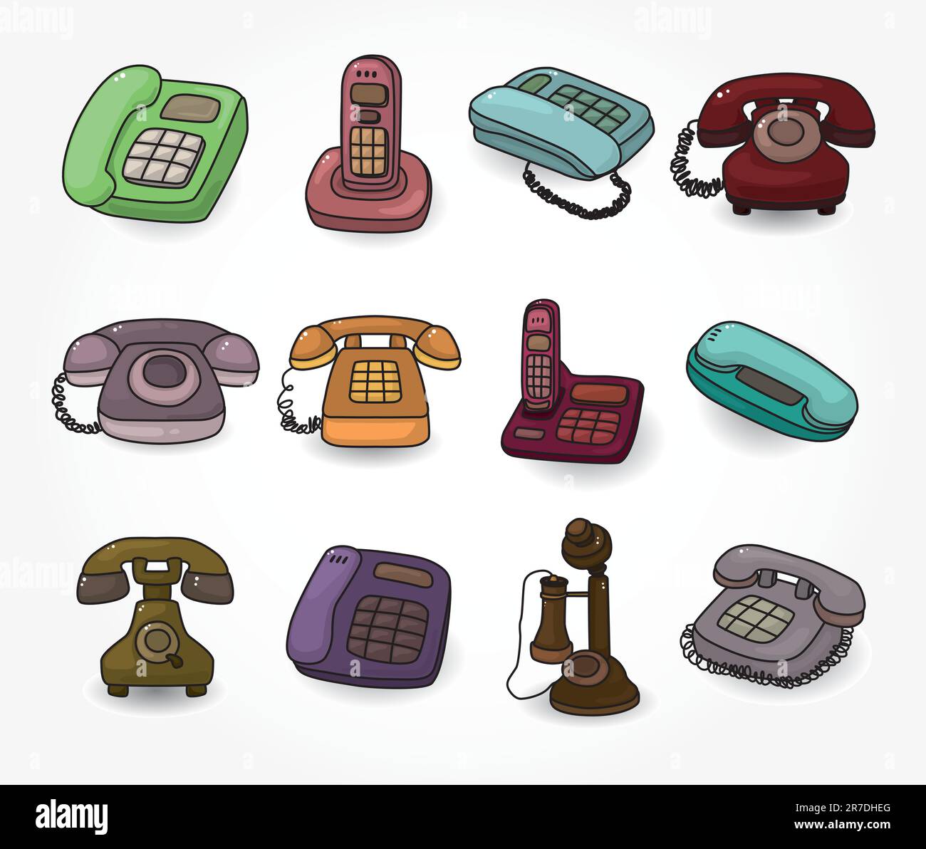 Home office icon cartoon Cut Out Stock Images & Pictures - Alamy