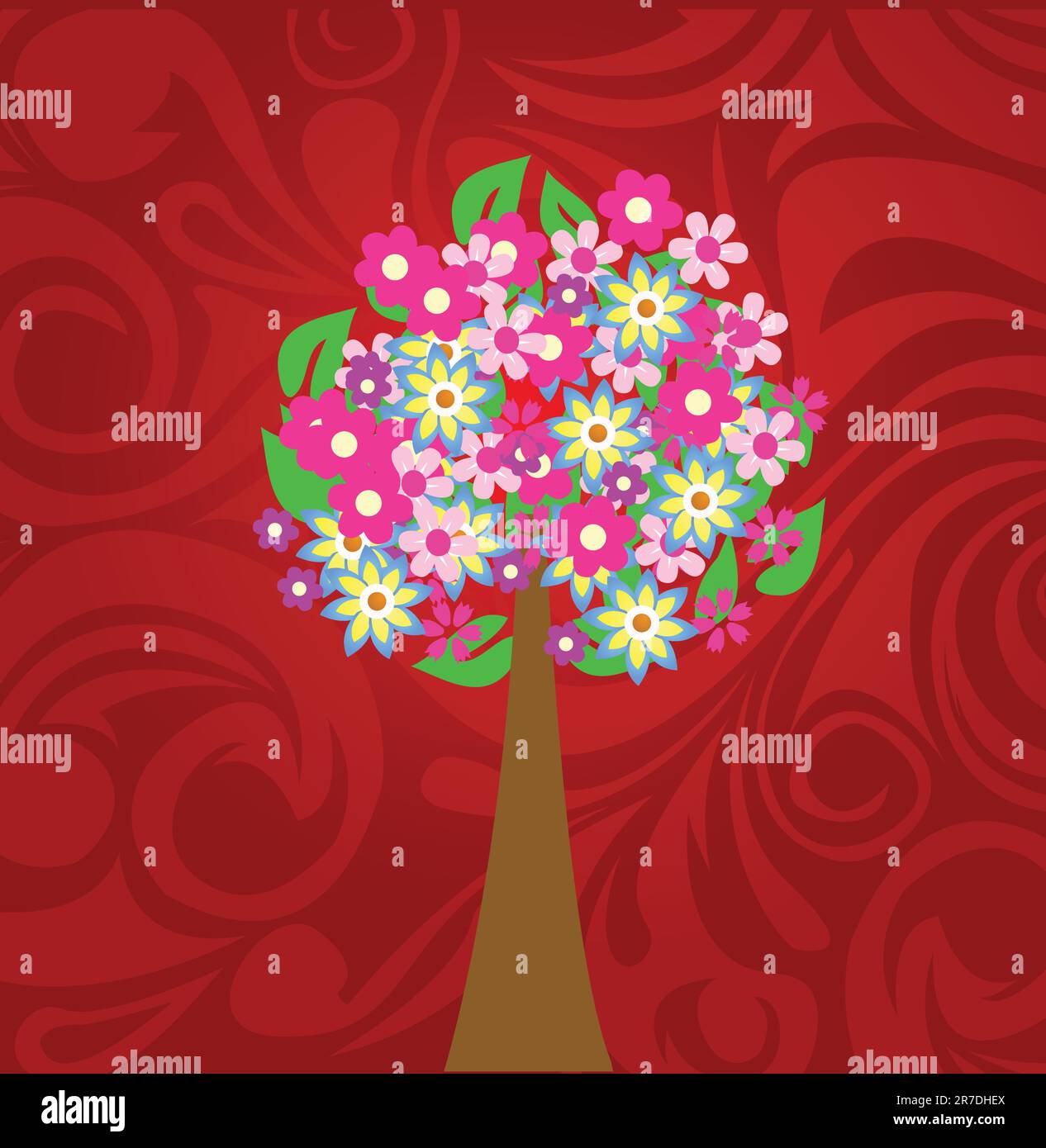 tree vector illustration Stock Vector Image & Art - Alamy
