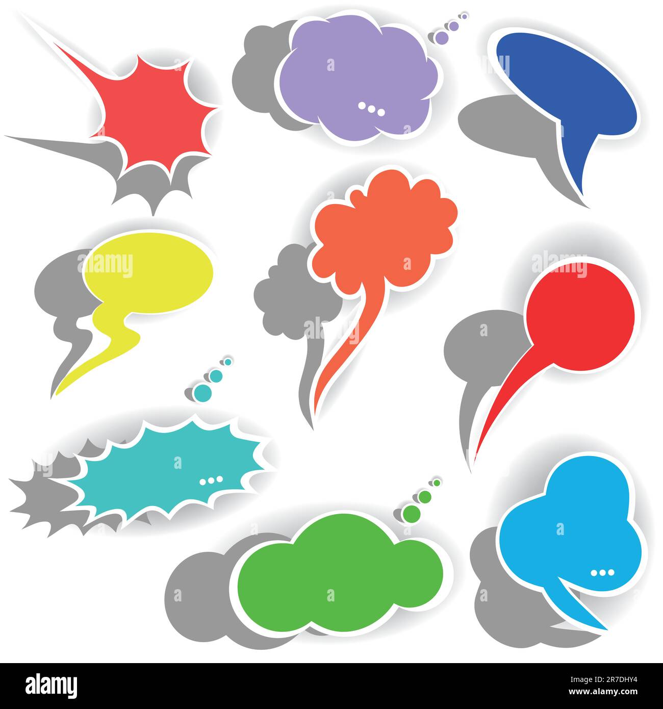 Paper origami speech bubble . Dialog cloud. Vector illustration ...