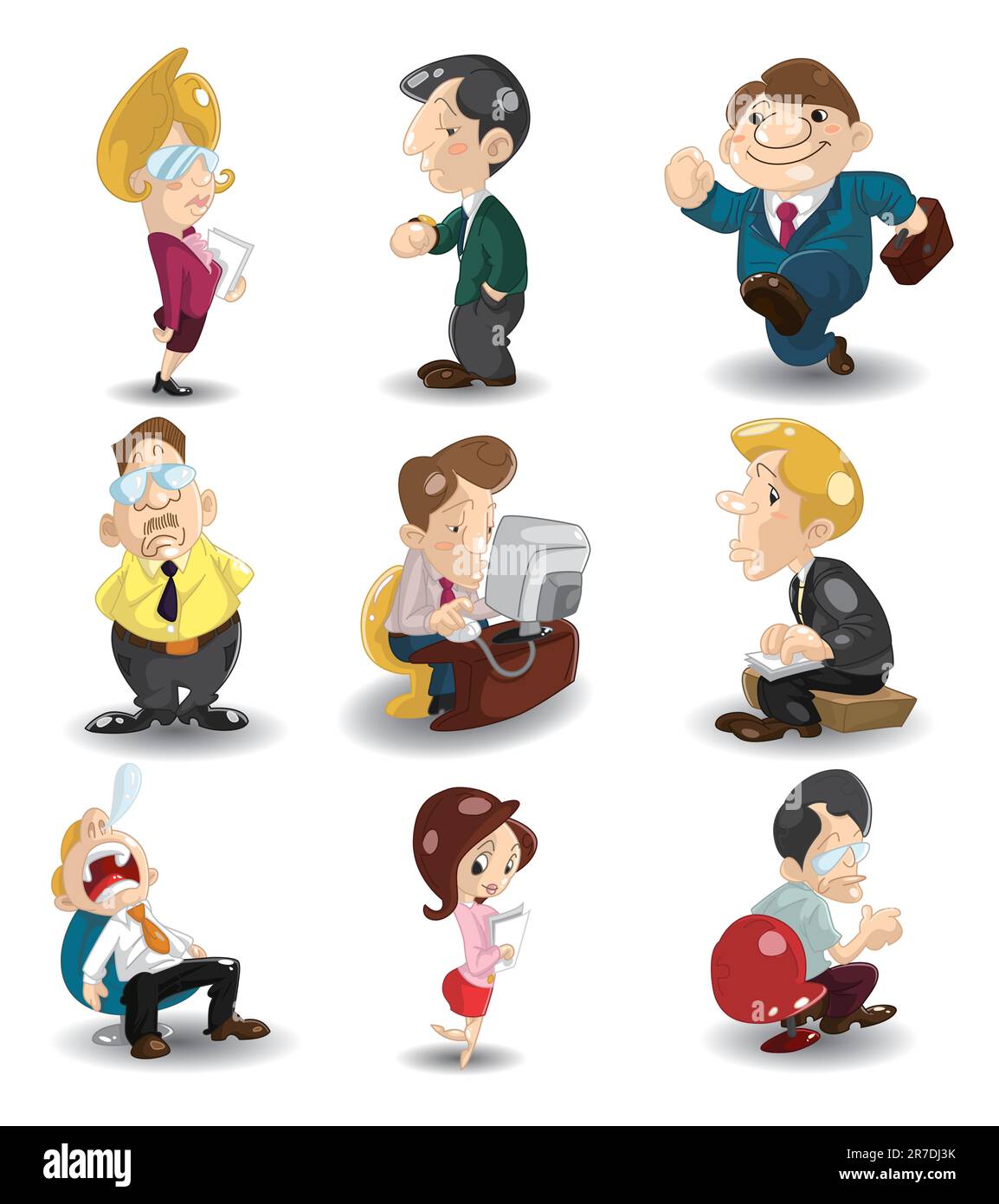 Cartoon Office Workers
