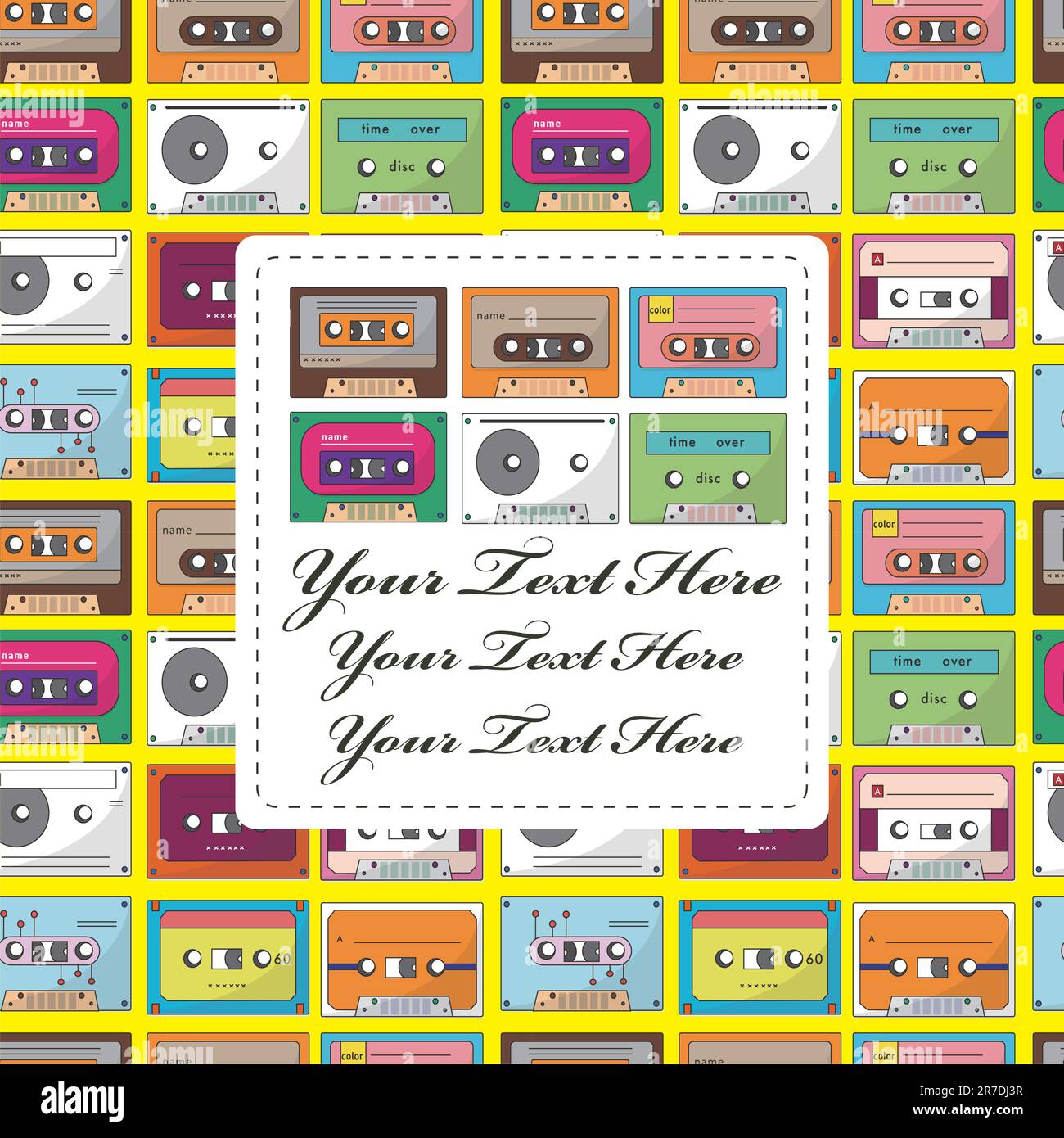 Cartoon cassette tape Stock Vector Images - Alamy