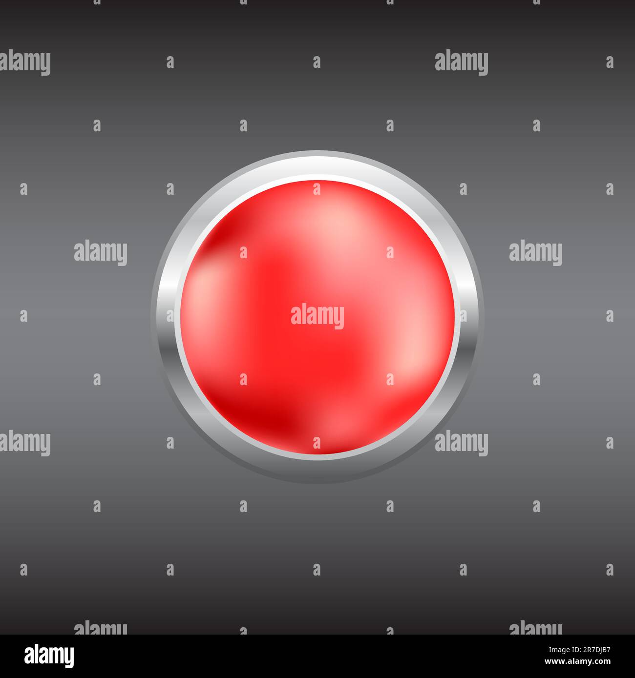 Red button, made by mesh, vector illustration Stock Vector Image & Art ...