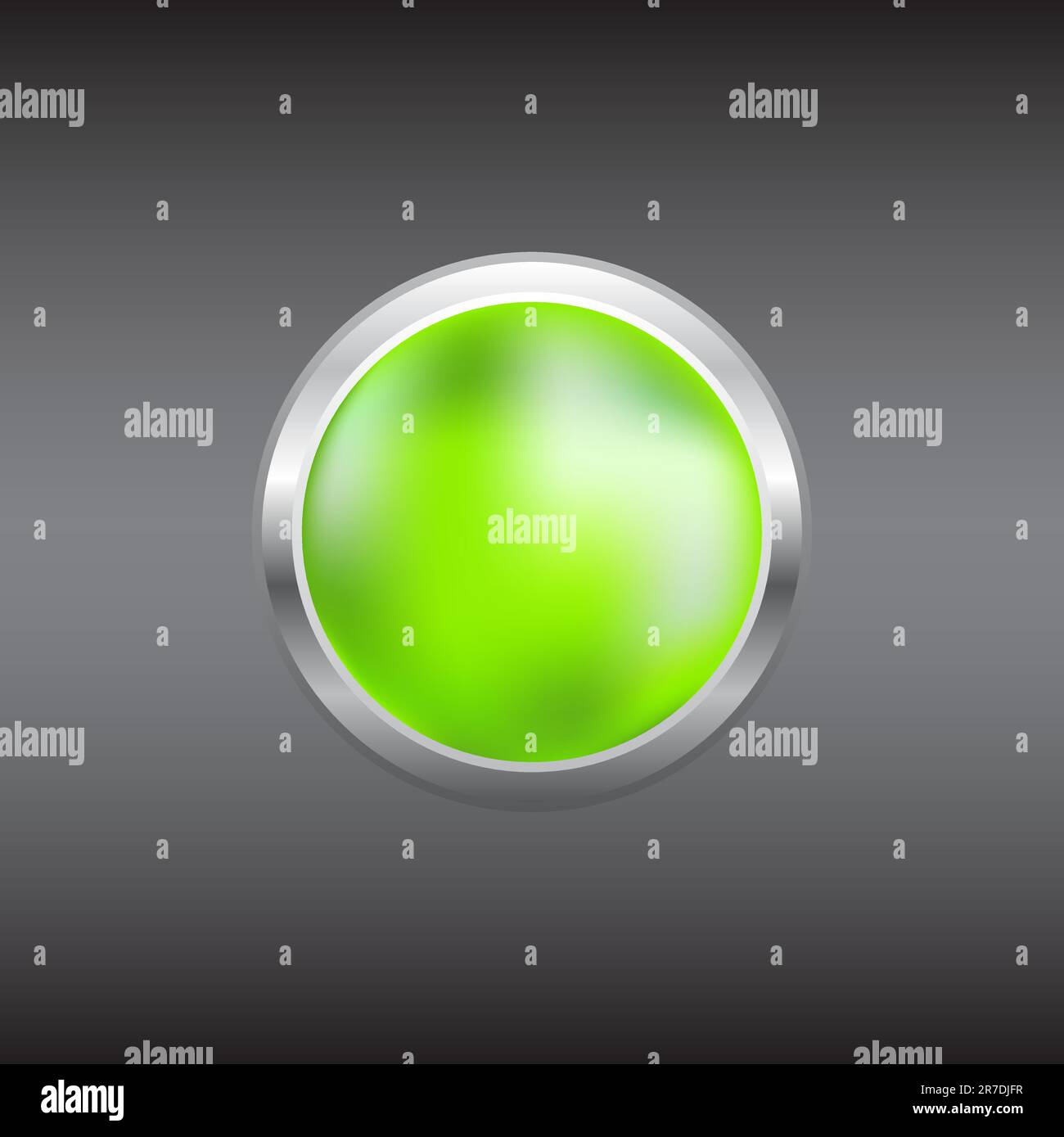 Green button, made by mesh, vector illustration Stock Vector Image ...