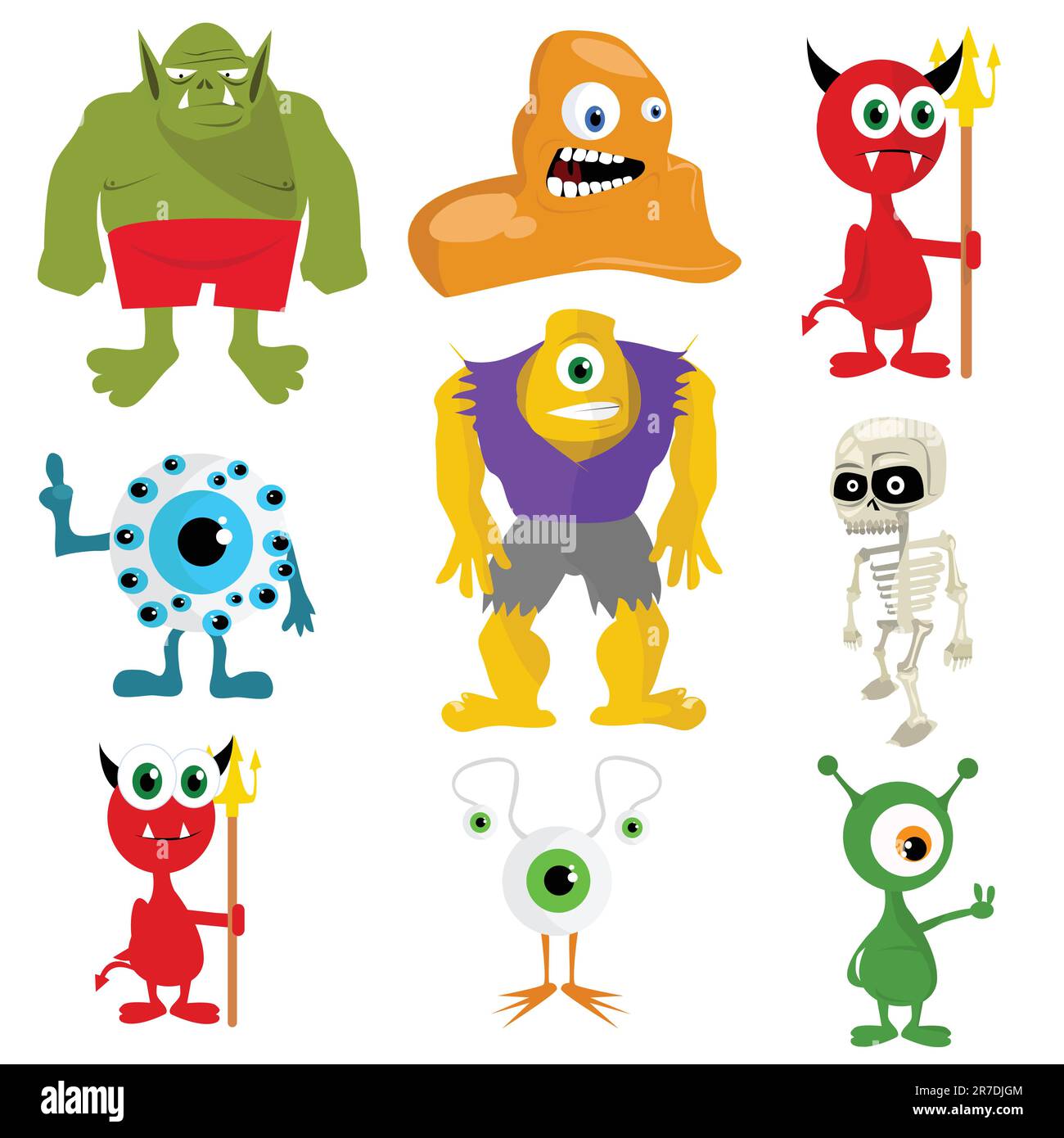 Illustration of monsters Stock Vector Image & Art - Alamy
