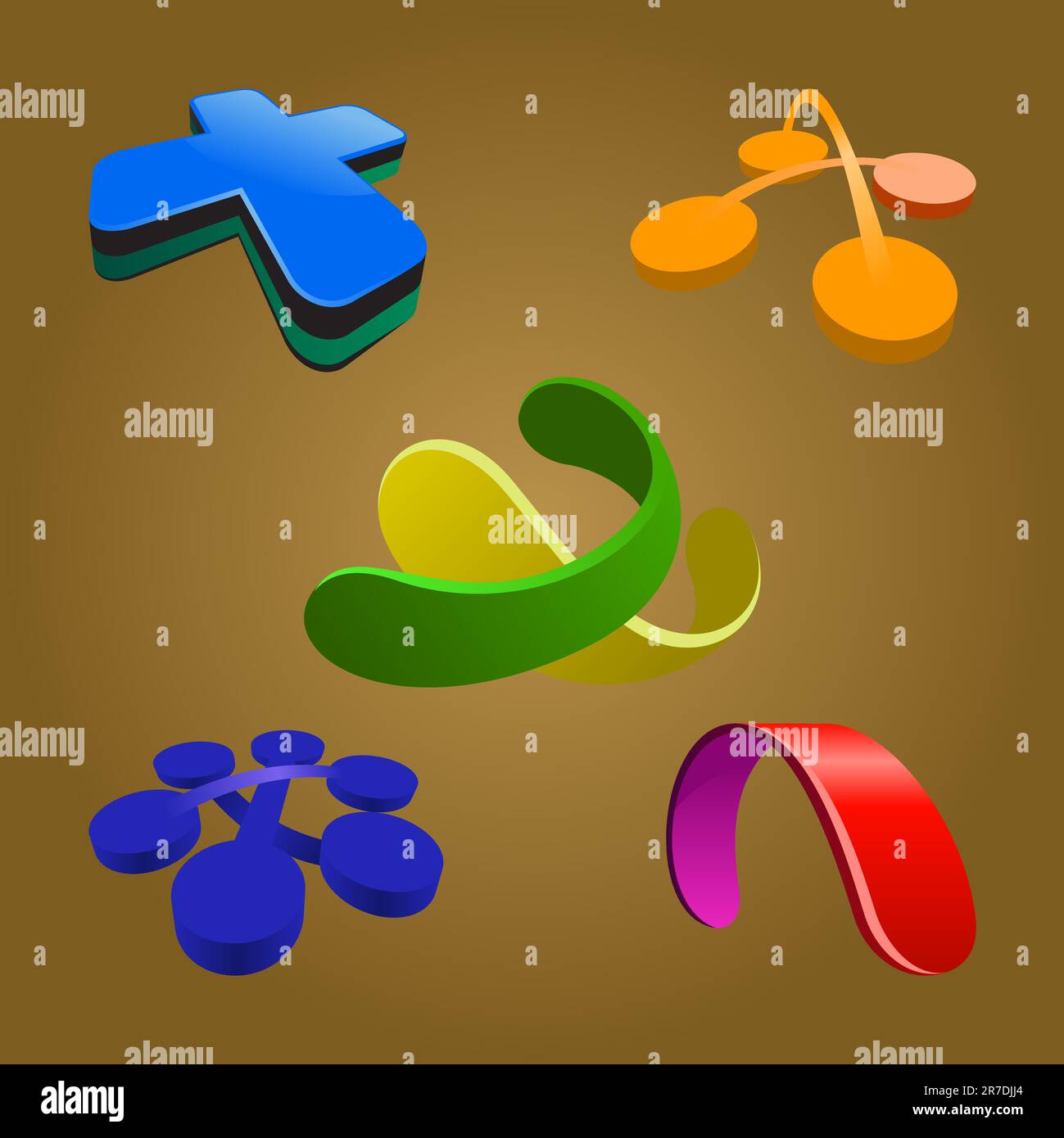 colorful abstract shapes Stock Vector Image & Art - Alamy