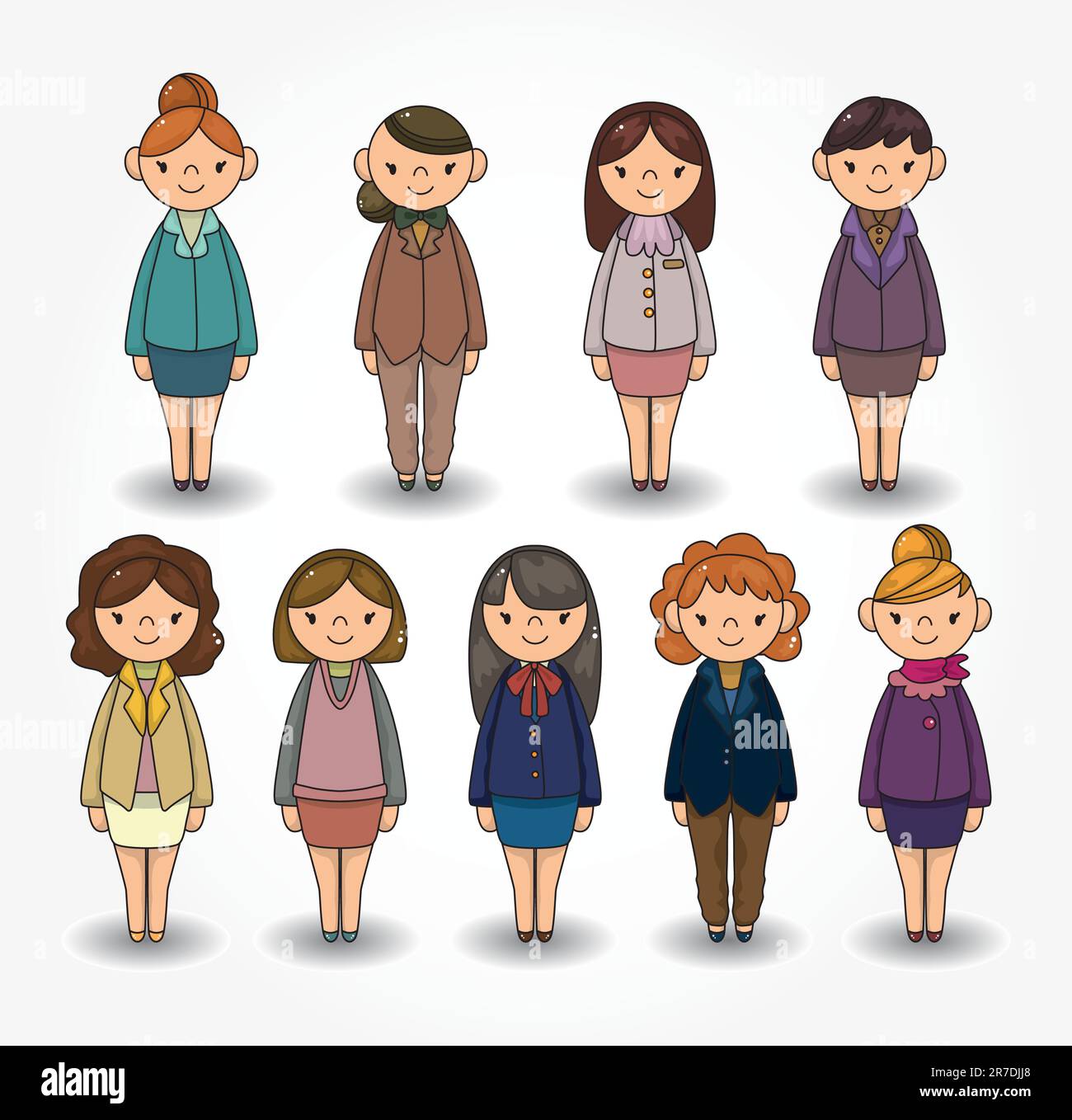 Attractive office worker Cut Out Stock Images & Pictures - Alamy