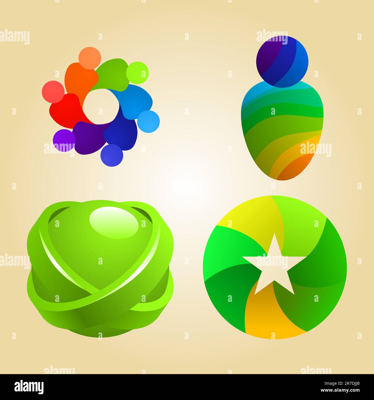 colorful community creative element set Stock Vector Image & Art - Alamy