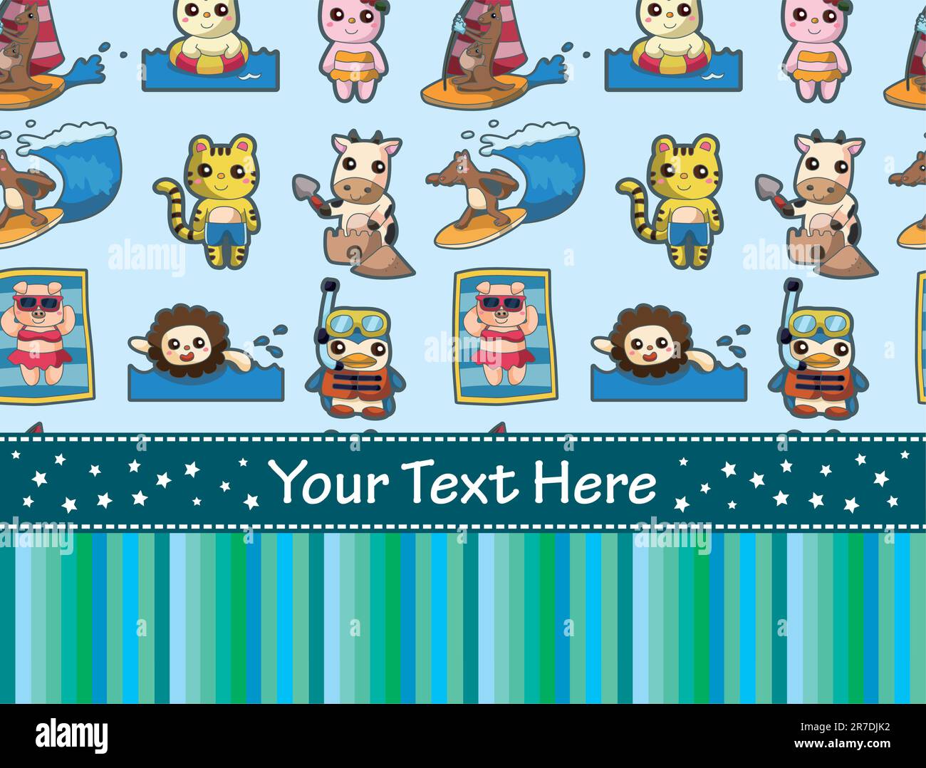 Cattle on the beach Stock Vector Images - Alamy