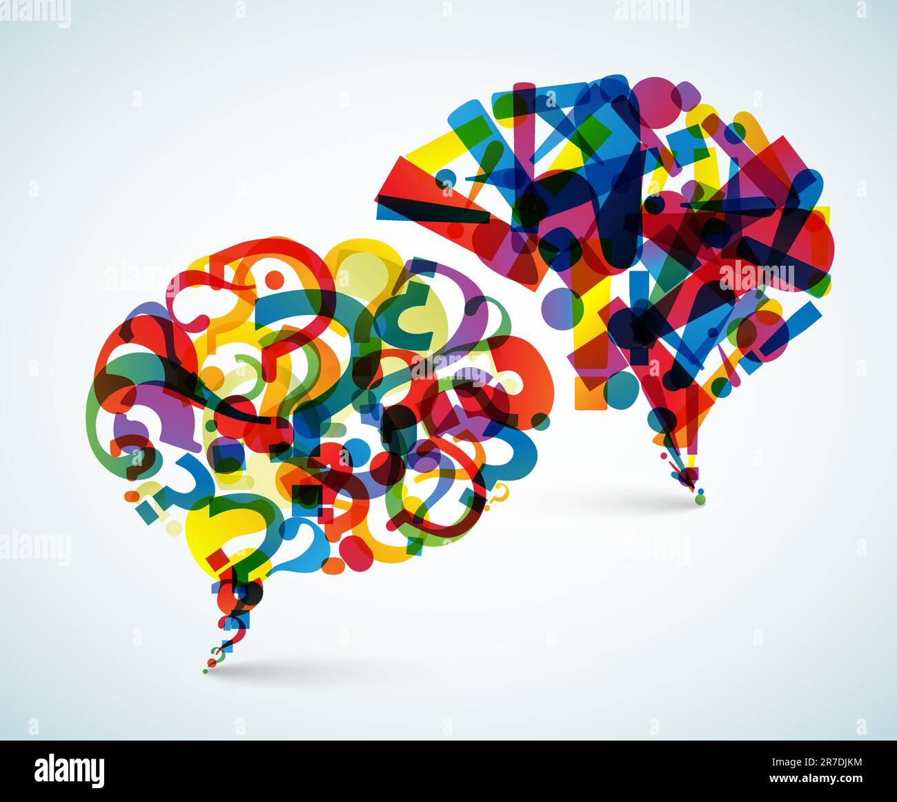 Questions and Answers - abstract illustration made from question and ...