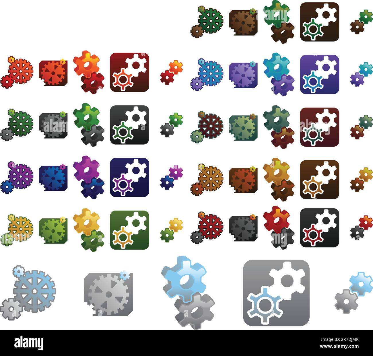 set of 50 gear systems Stock Vector Image & Art - Alamy