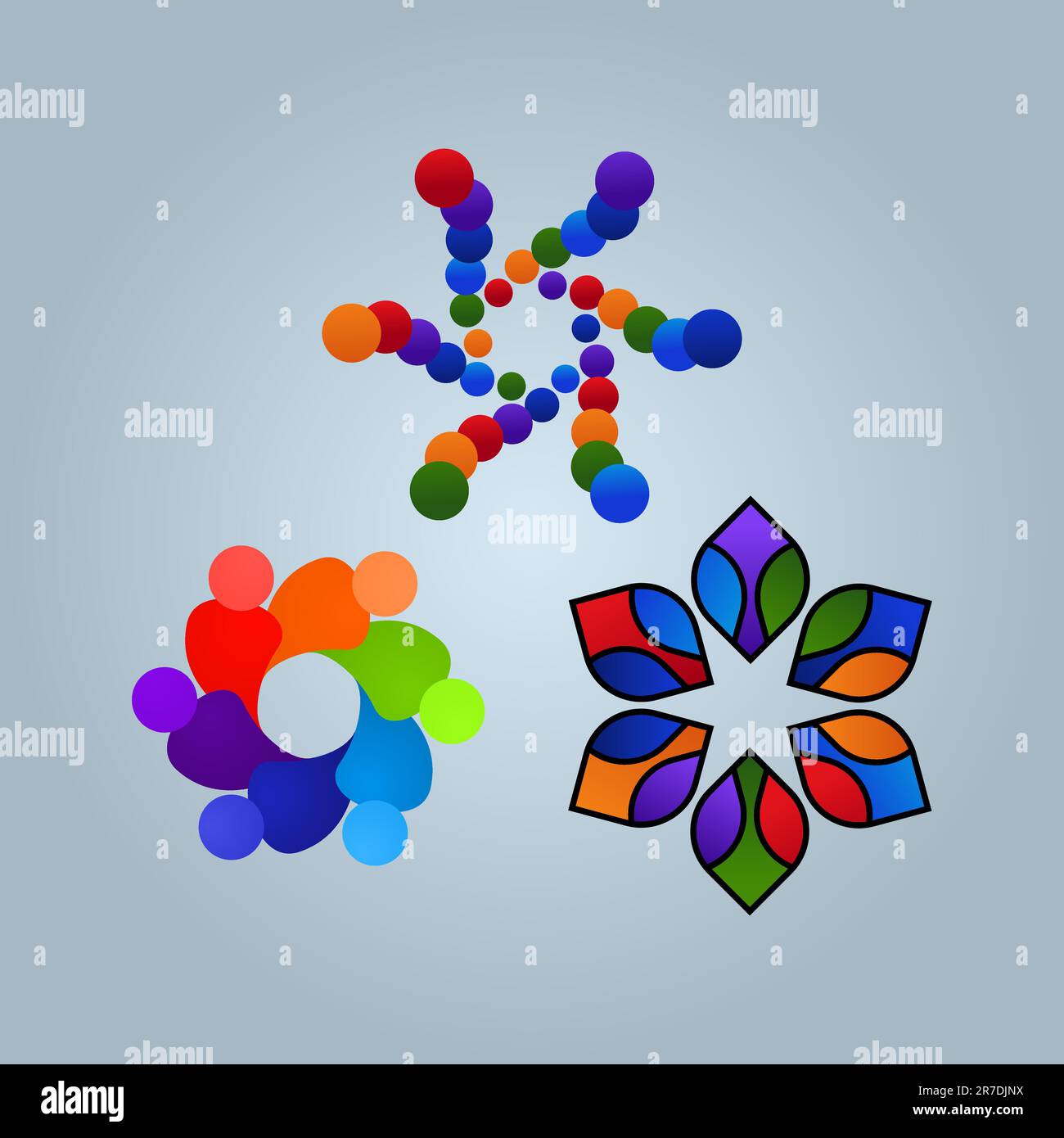 colorful community design element Stock Vector Image & Art - Alamy