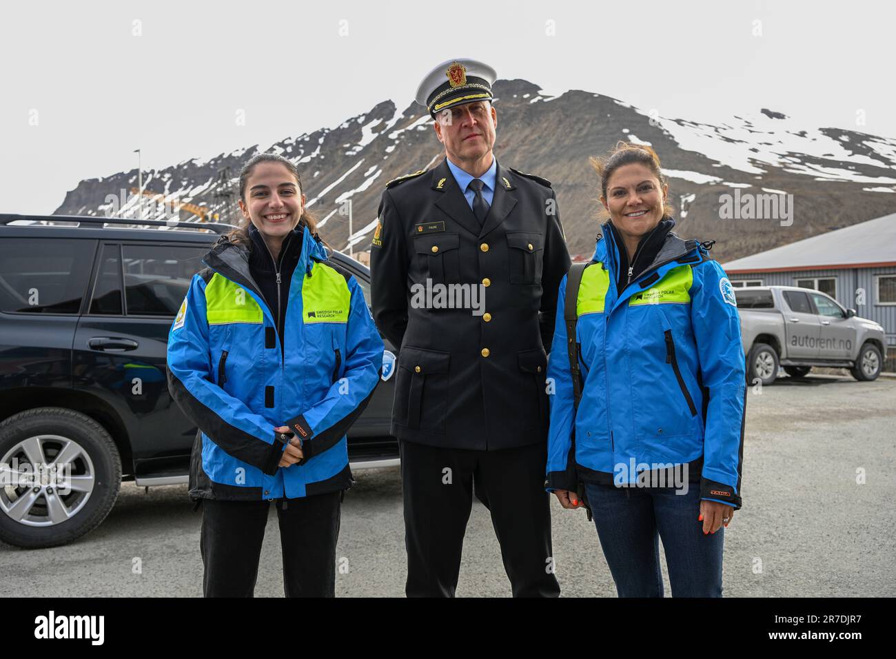 Crown Princess Victoria visits Svalbard in connection with the icebreaker Oden's return from the ...