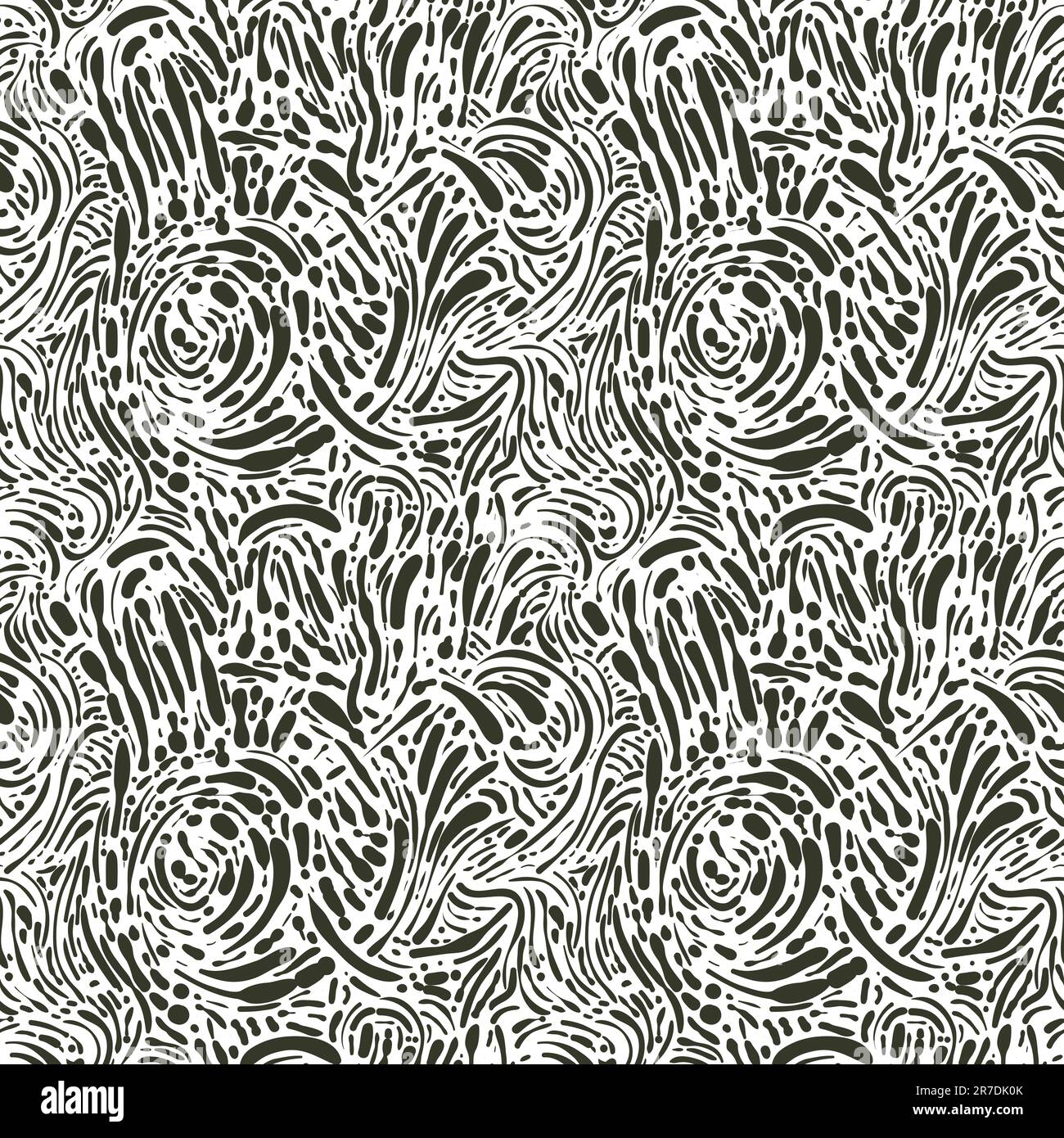 Vector Seamless Abstract Background With Dots Monochrome 4 Clipping Mask Stock Vector Image