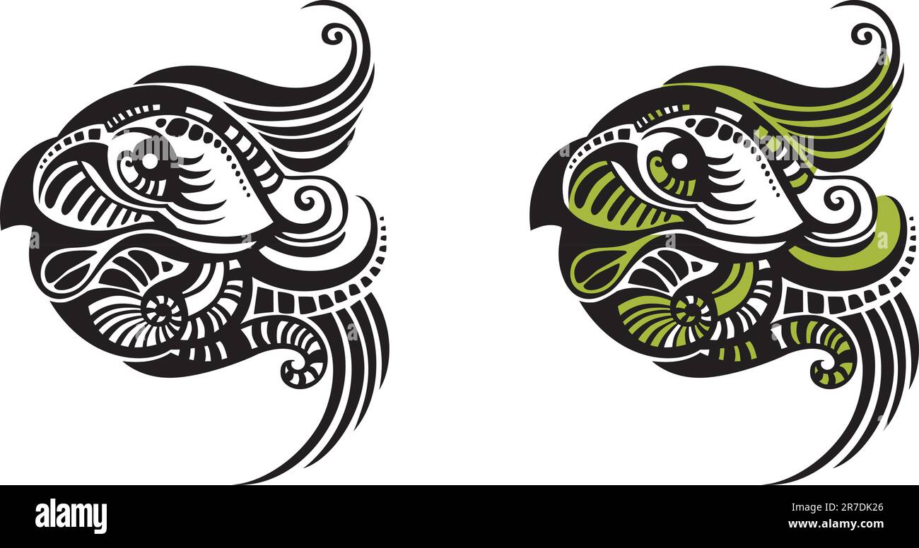 vector illustration of a cute abstract Stock Vector Image & Art - Alamy