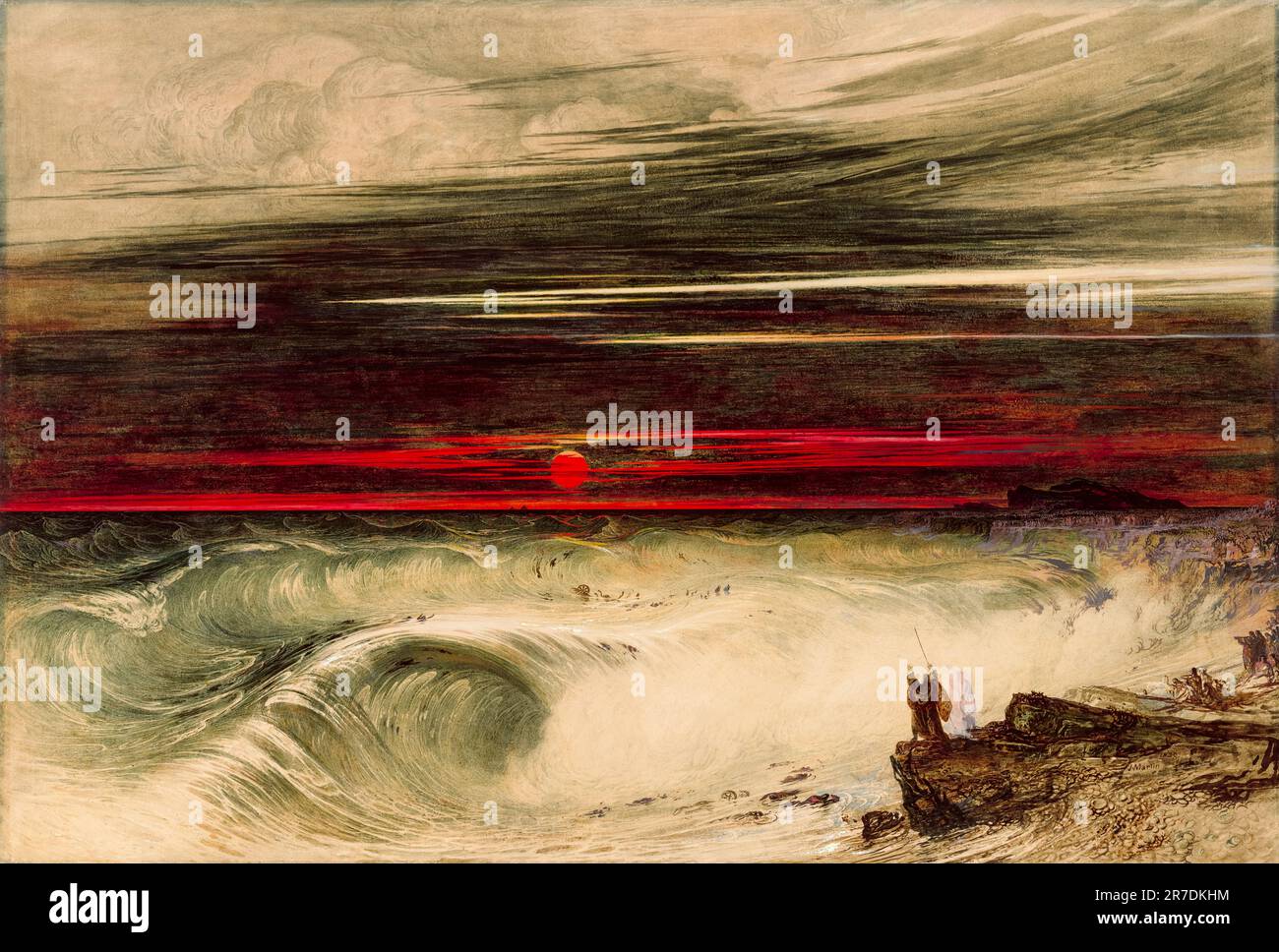 John Martin, The Destruction of Pharaoh's Host, painting, 1836 Stock ...