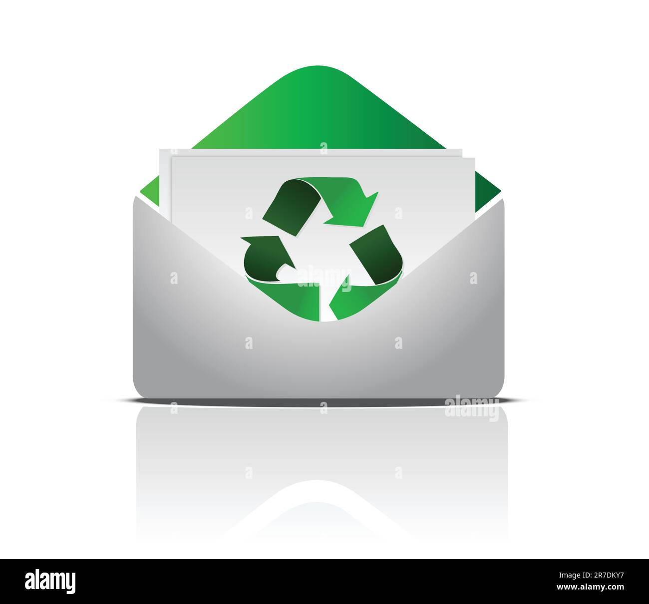 Paper recycling concept on Stock Vector Images - Alamy