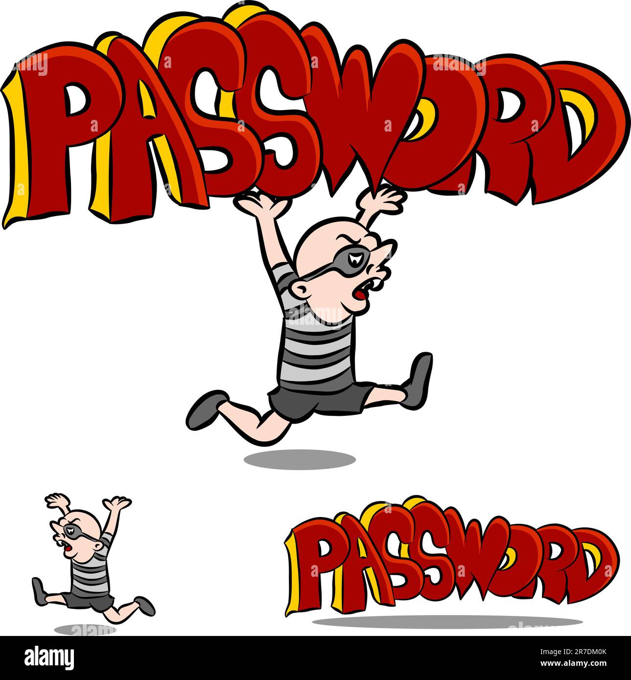 Criminal thief hacking password Stock Vector Images - Alamy