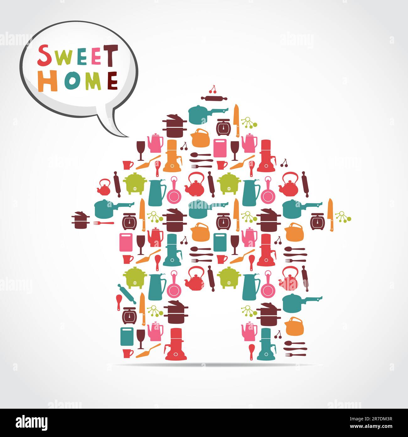 sweet home card Stock Vector Image & Art - Alamy
