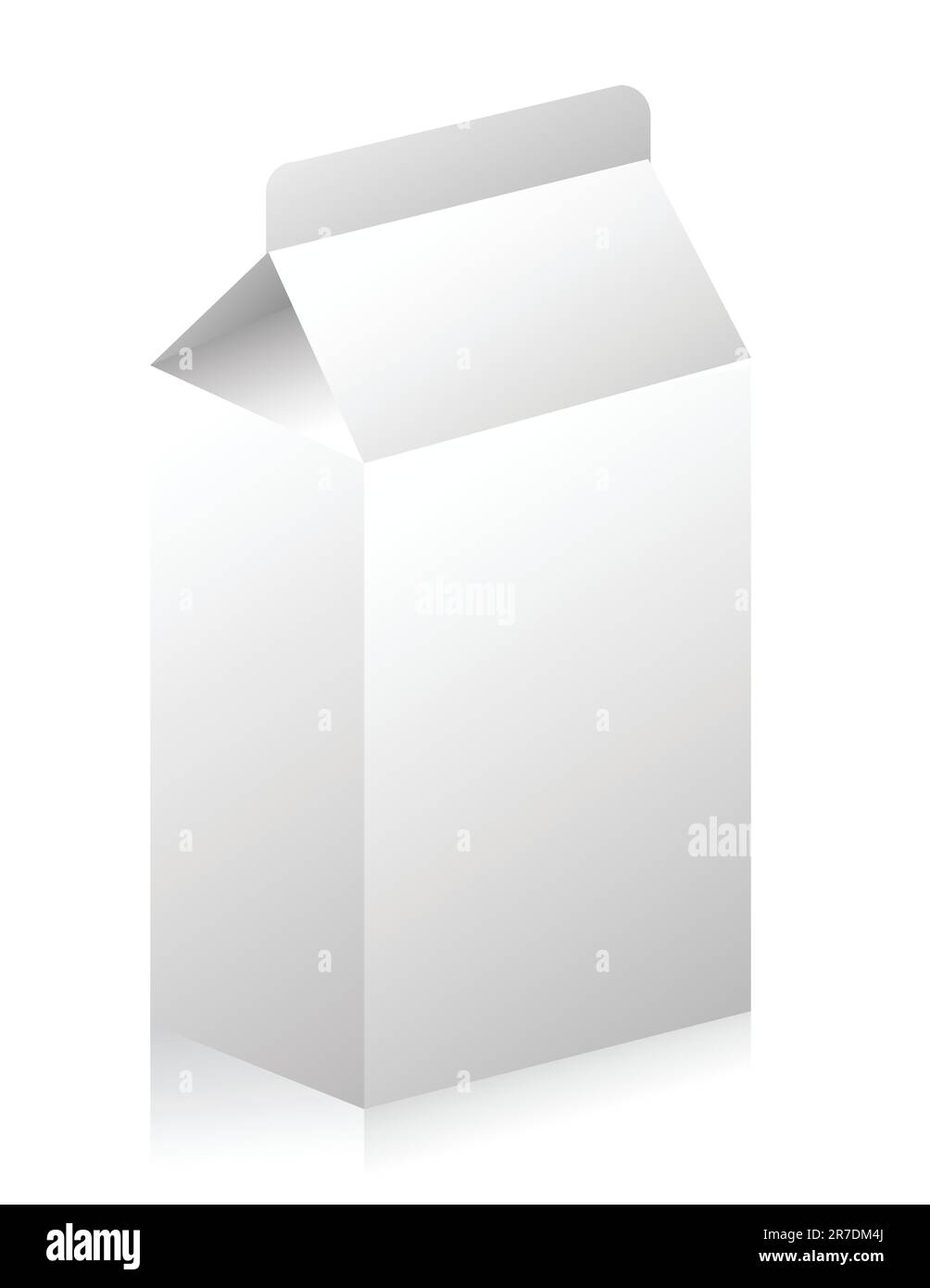 Blank paper carton for milk or fruit juice illustration Stock Vector ...