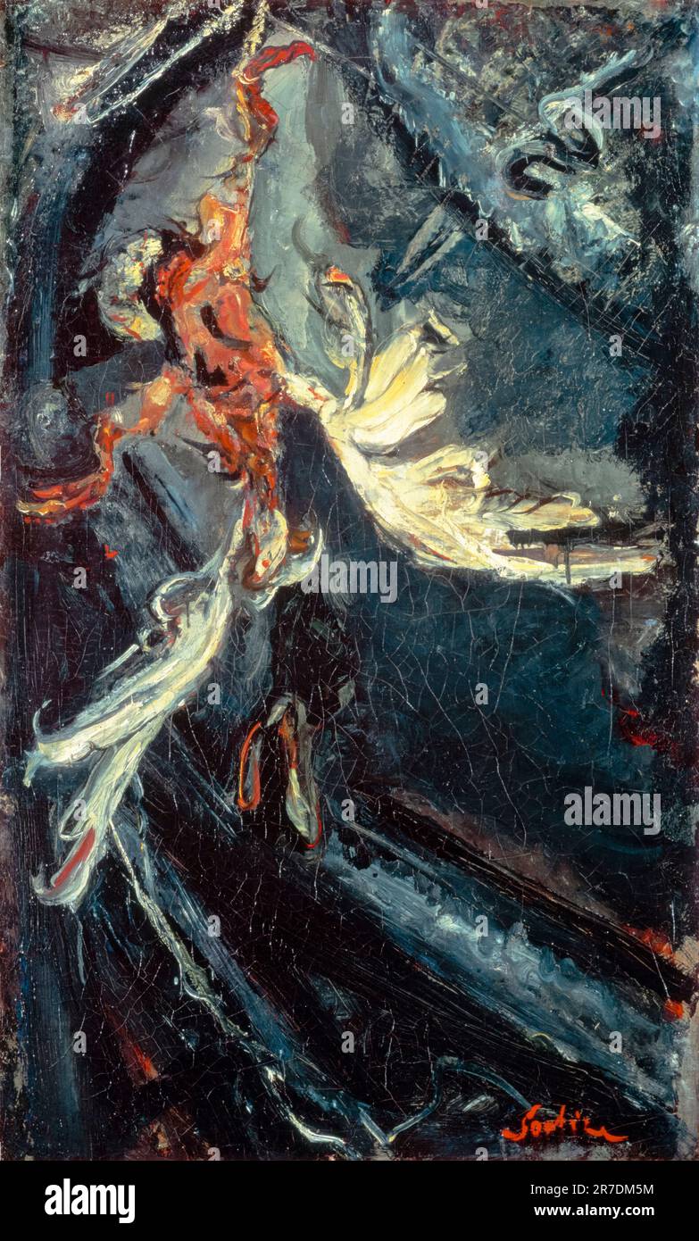 Chaim Soutine, Hanging Duck, still life painting in oil on panel, 1925 ...