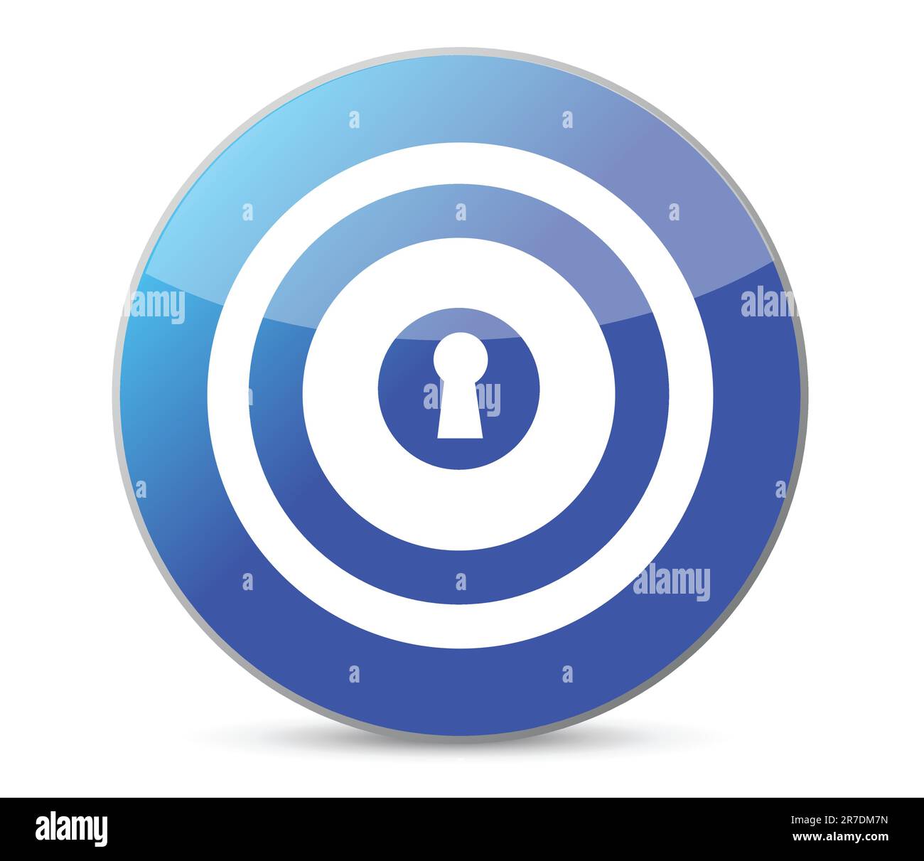 blue key target illustration design on a white background Stock Vector ...