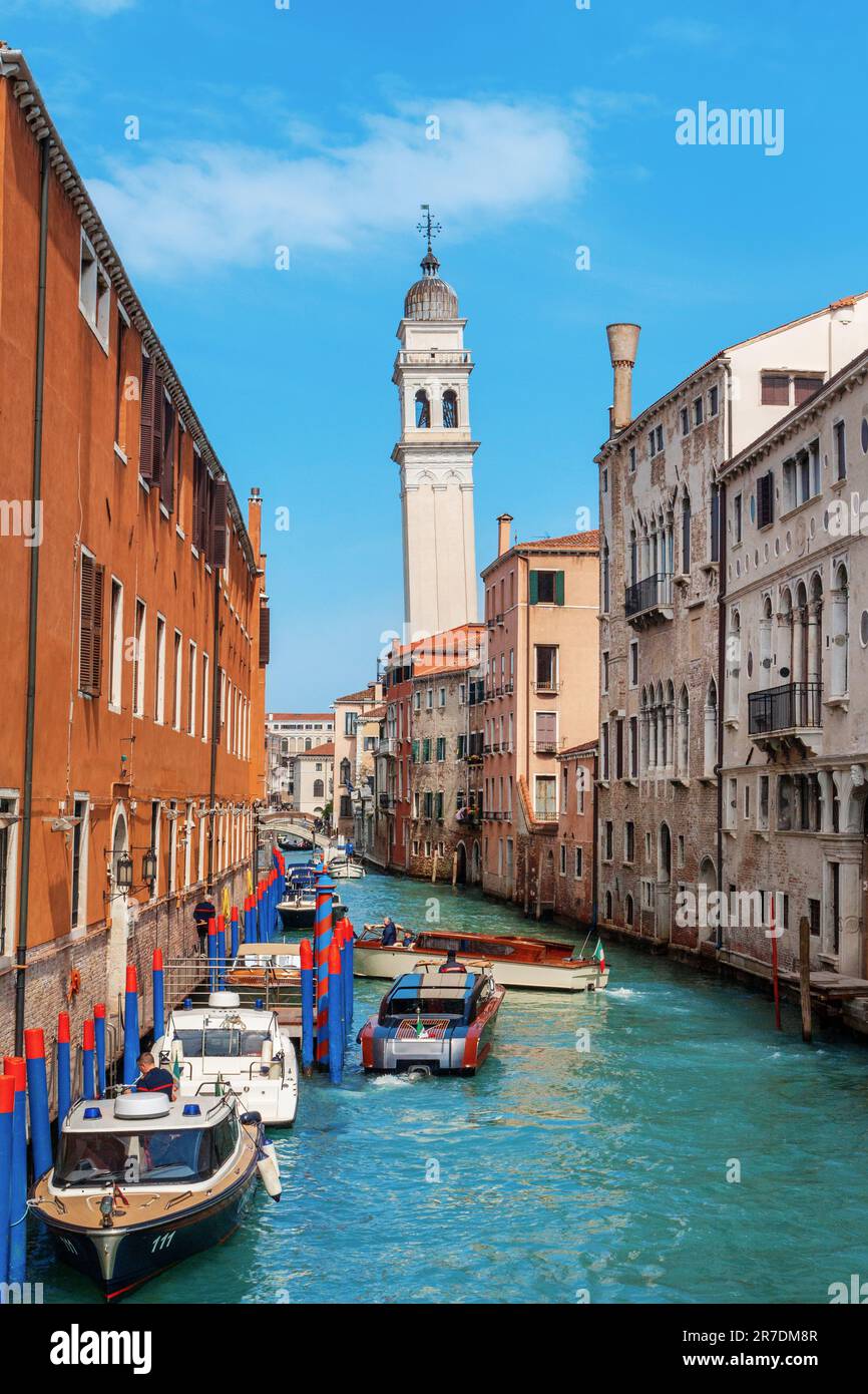 San giorgio dei greci greek orthodox church tower in venice hi-res ...