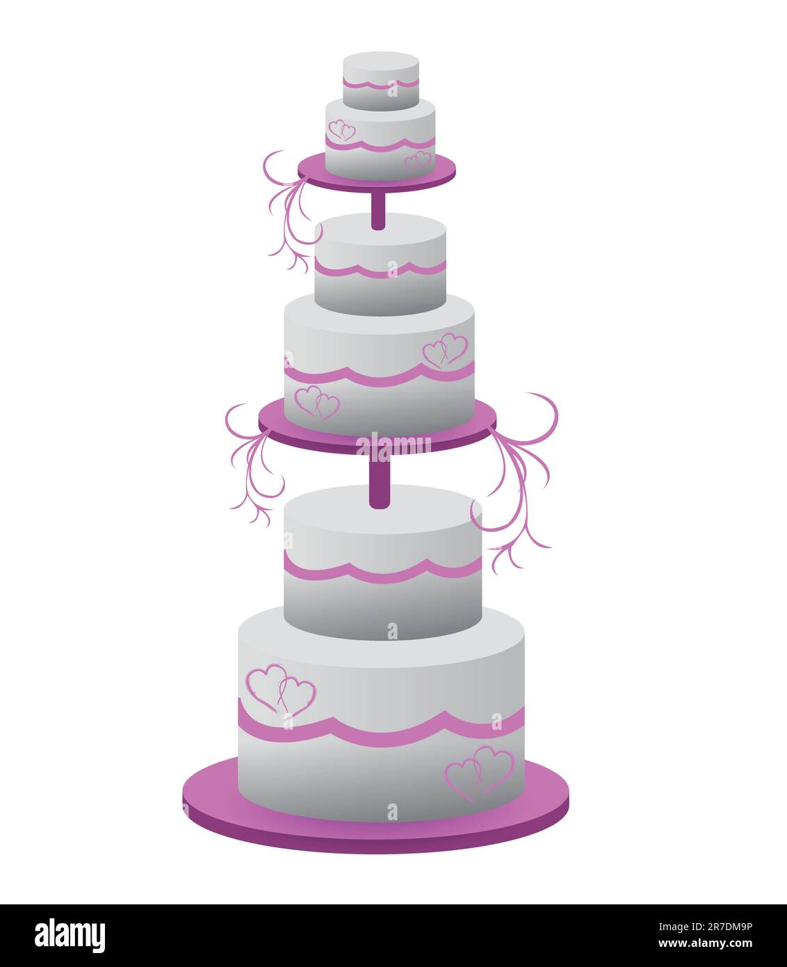 Beautiful cake design Stock Vector Images - Alamy